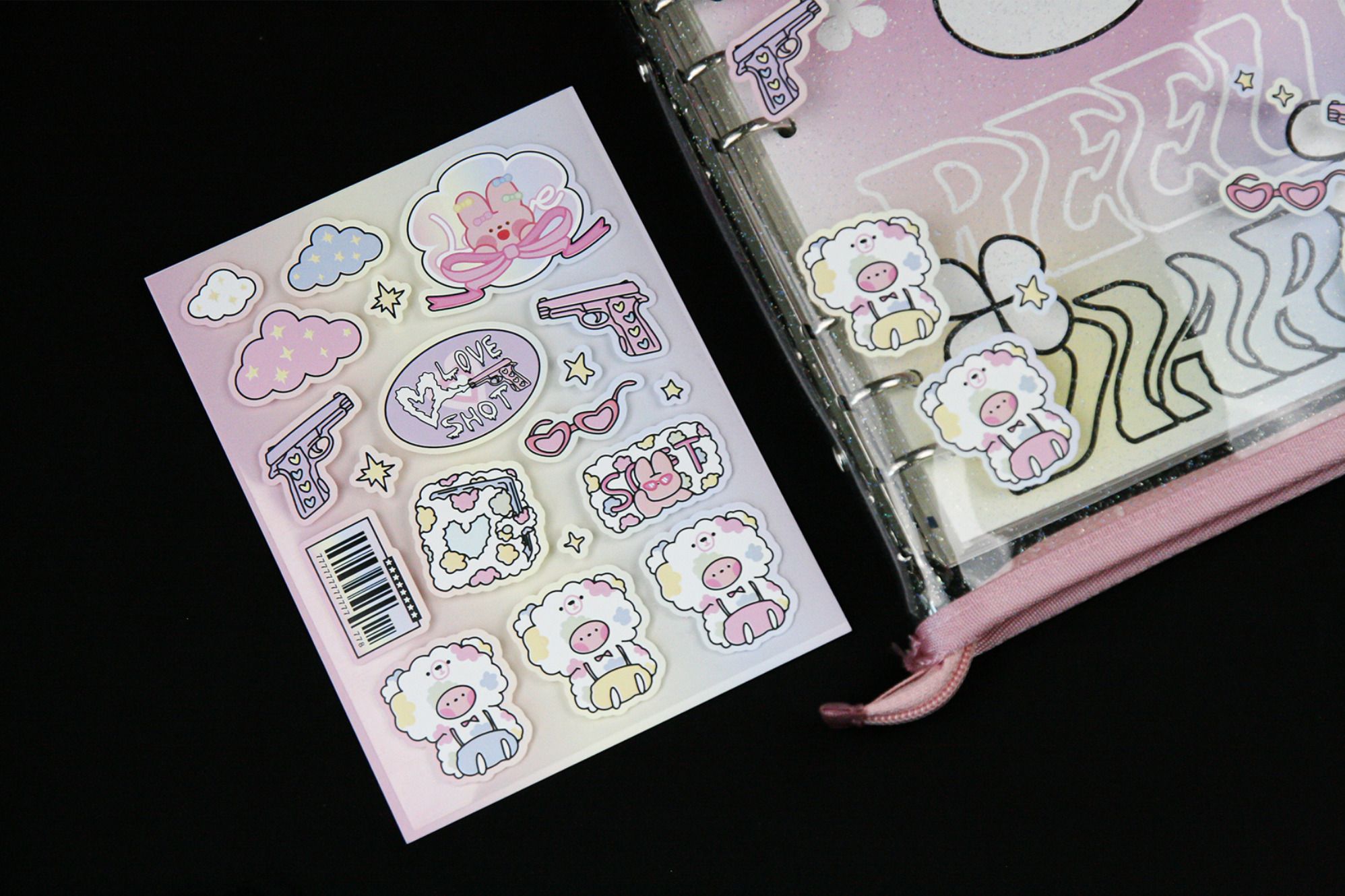MochiThings: Bunny Color Line Removable Sticker