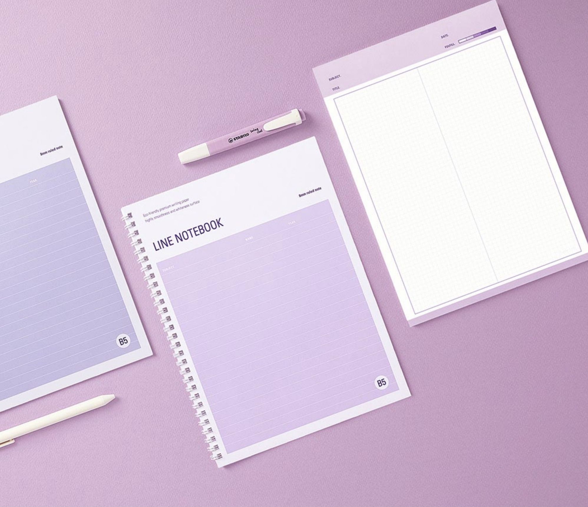 MochiThings: Color Energy B5 Lined Spiral Notebook