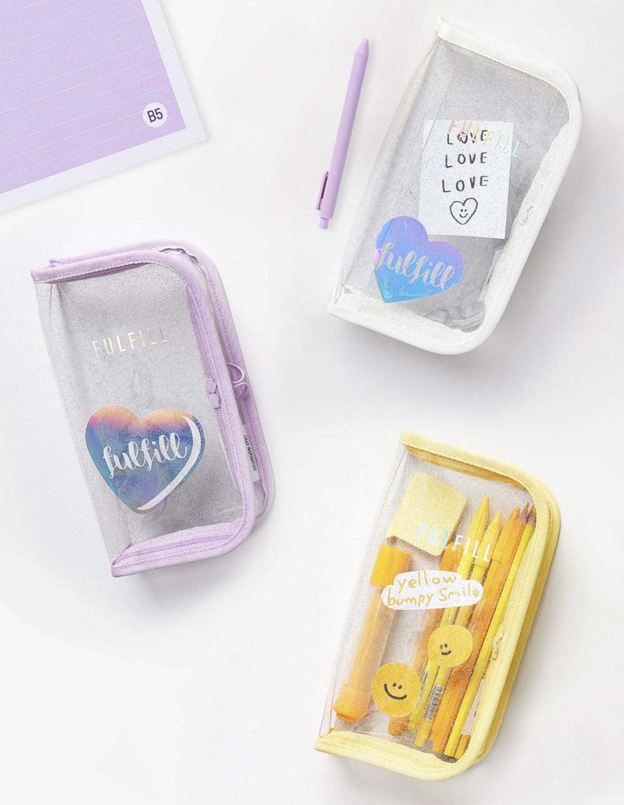 MochiThings: Glitter Fulfill Zipper Pen Pouch