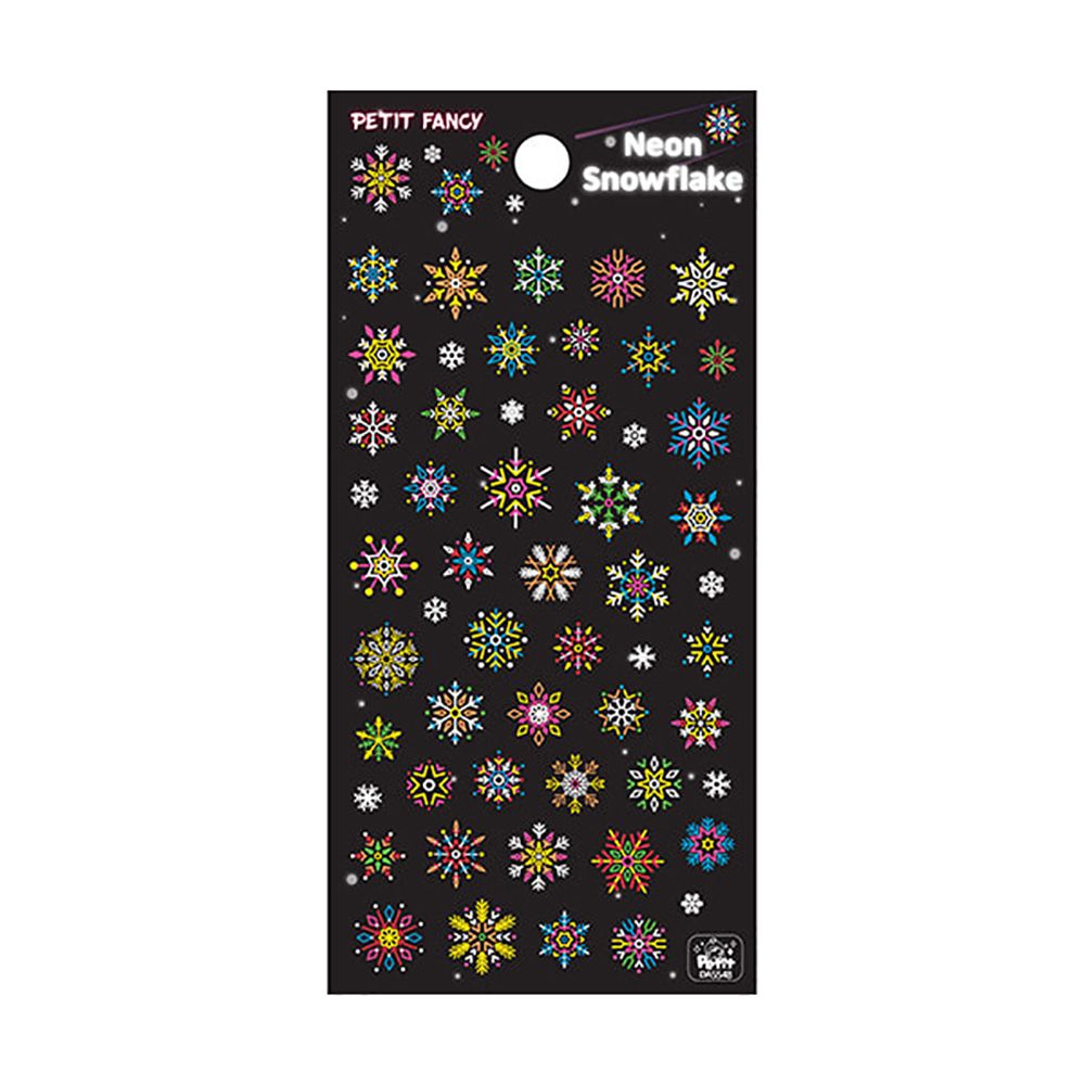 MochiThings: Neon Snowflake Deco Sticker