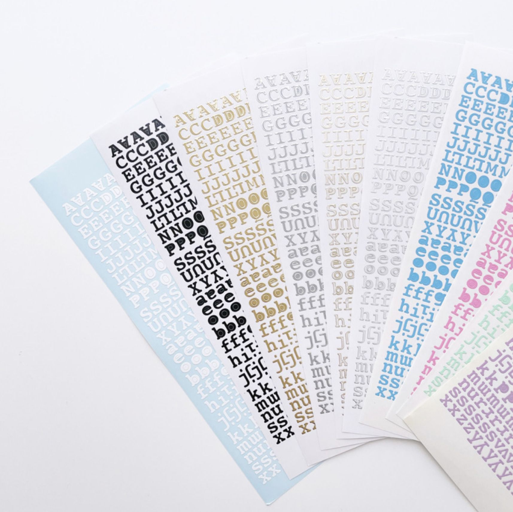 MochiThings: Classic Typo Alphabet Slim Sticker