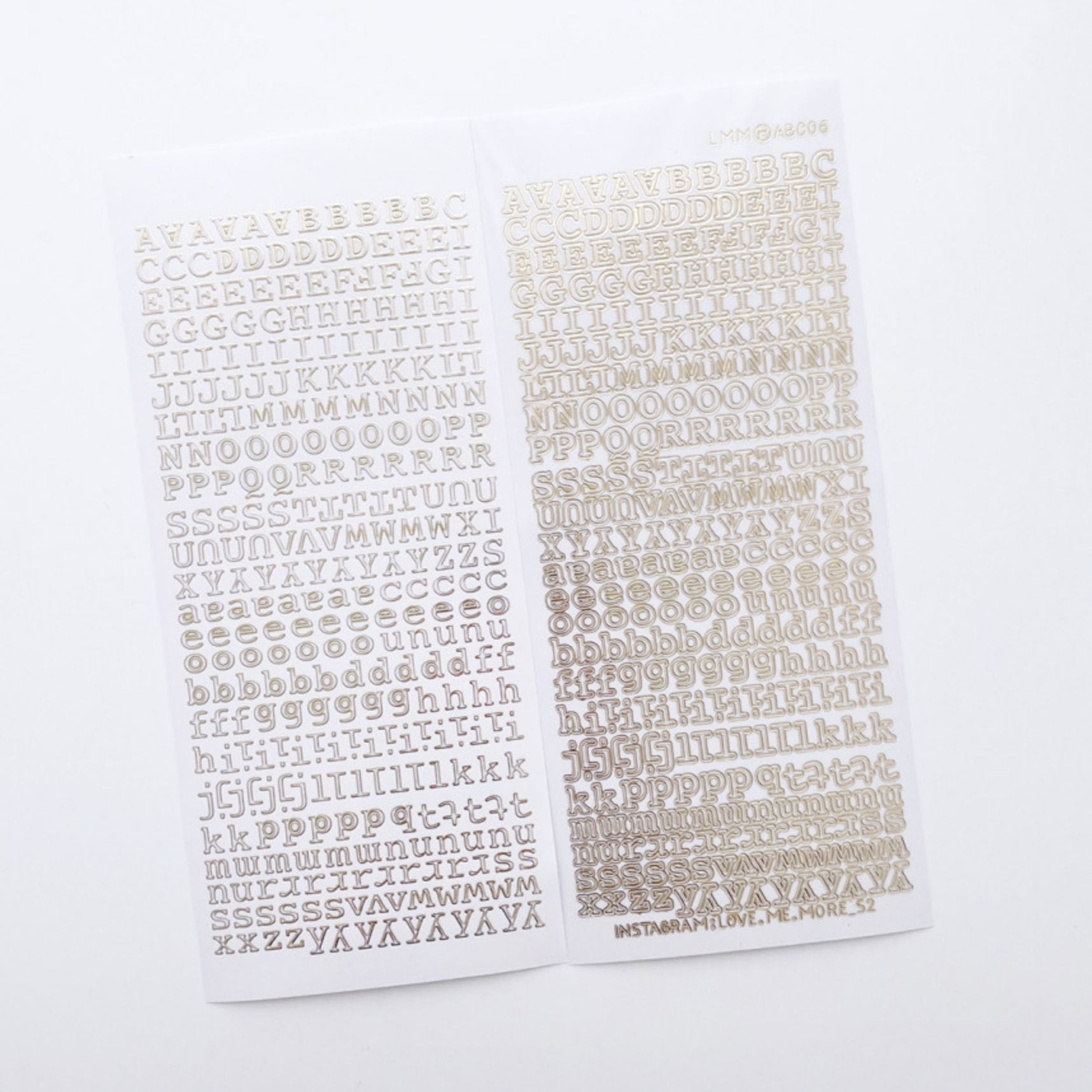 MochiThings: Classic Typo Alphabet Slim Sticker