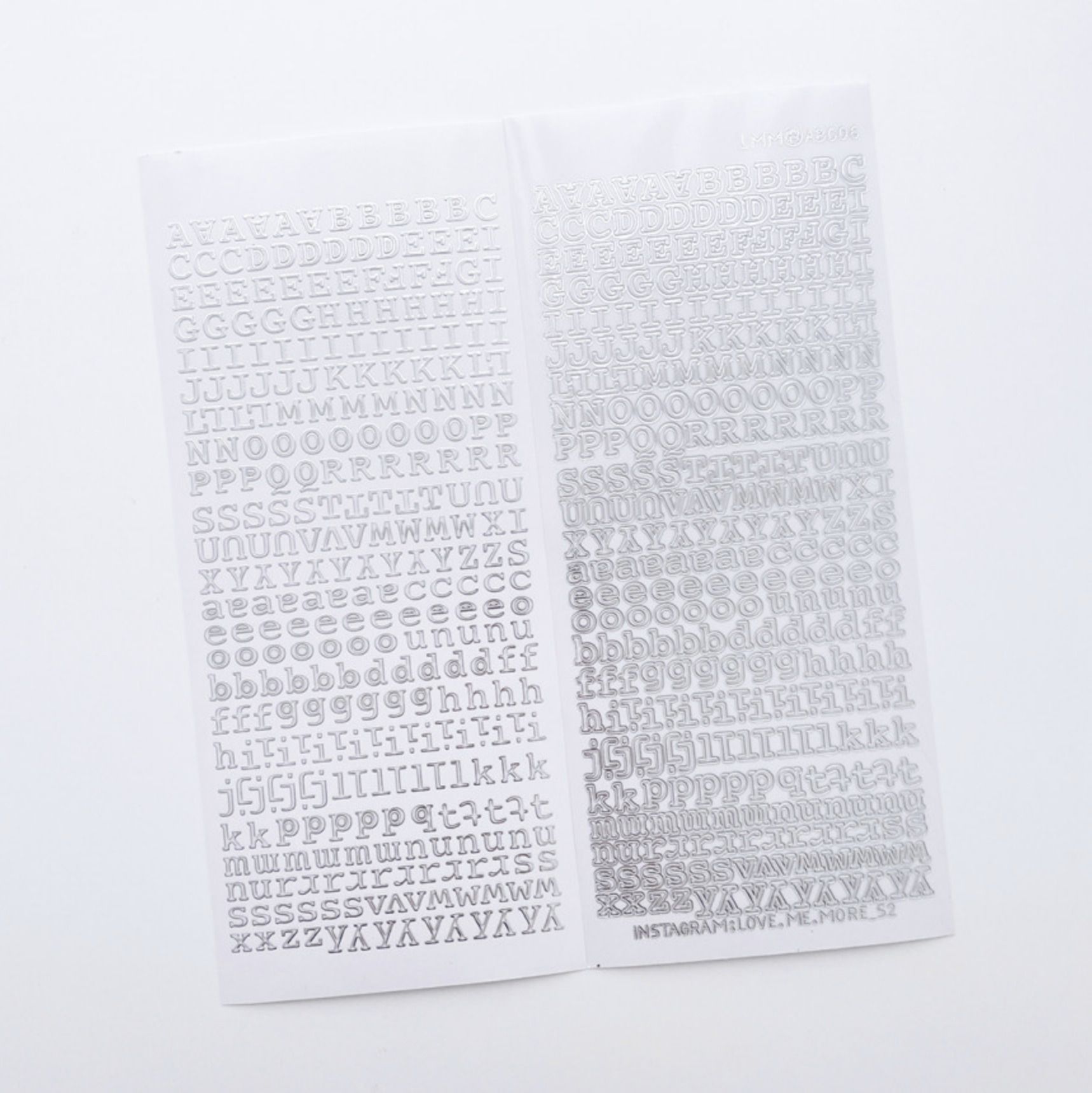 MochiThings: Classic Typo Alphabet Slim Sticker