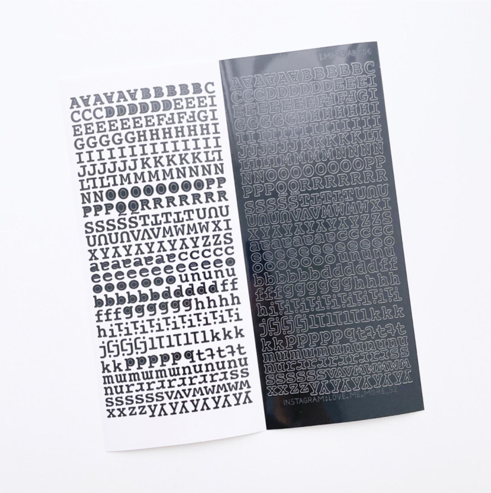 MochiThings: Classic Typo Alphabet Slim Sticker