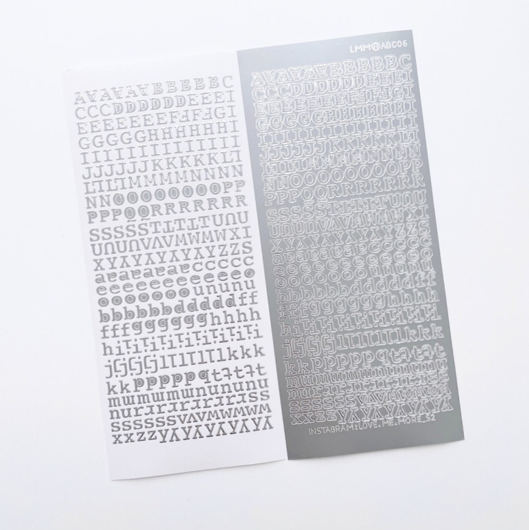 MochiThings: Classic Typo Alphabet Slim Sticker