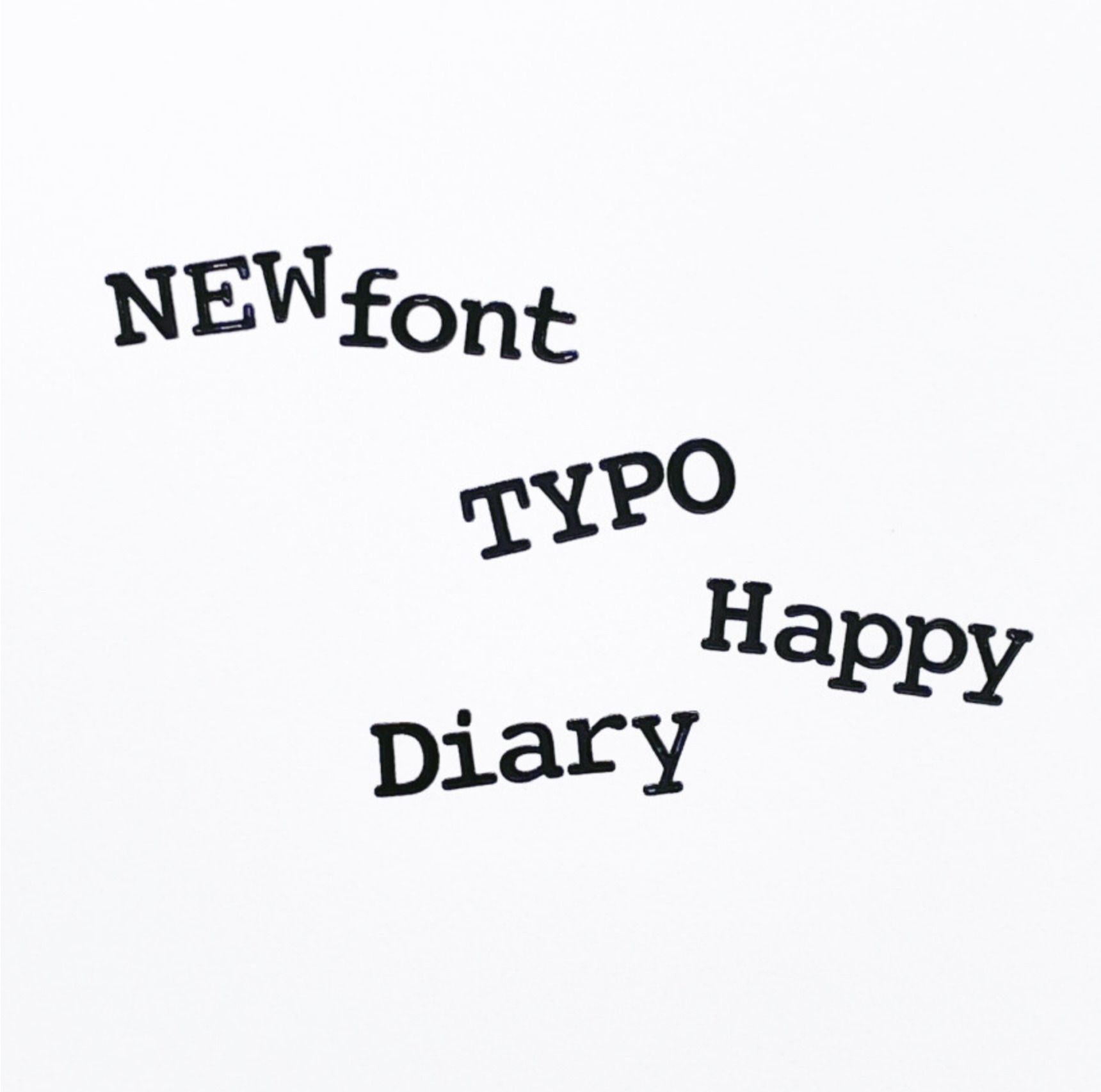 MochiThings: Classic Typo Alphabet Slim Sticker