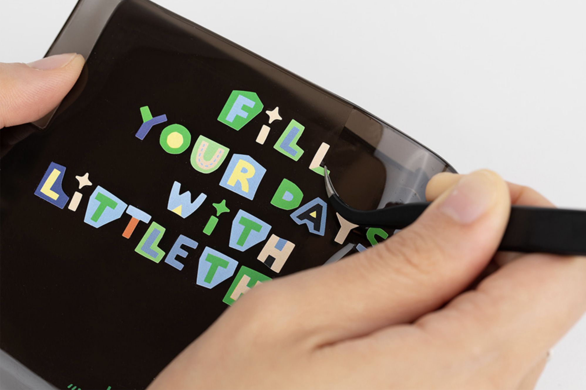 MochiThings: 6pcs Typo Cutting Removable Sticker Set