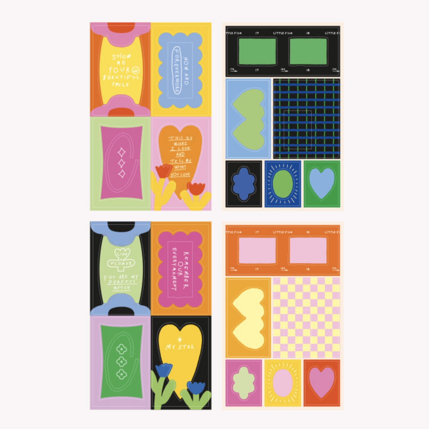 MochiThings: 4pcs Frame Removable Sticker Set