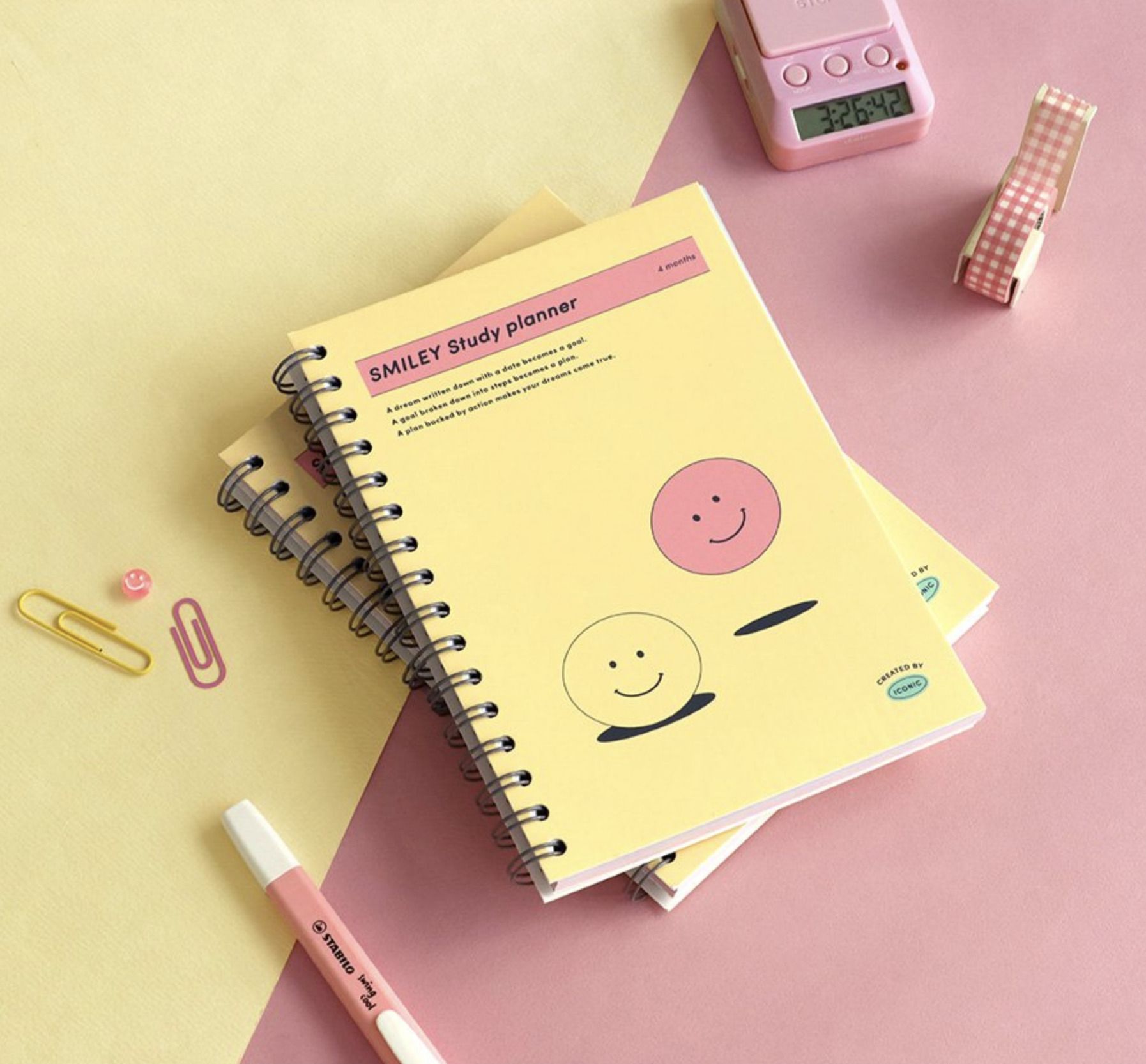 MochiThings: Smiley Quadrimester Study Planner