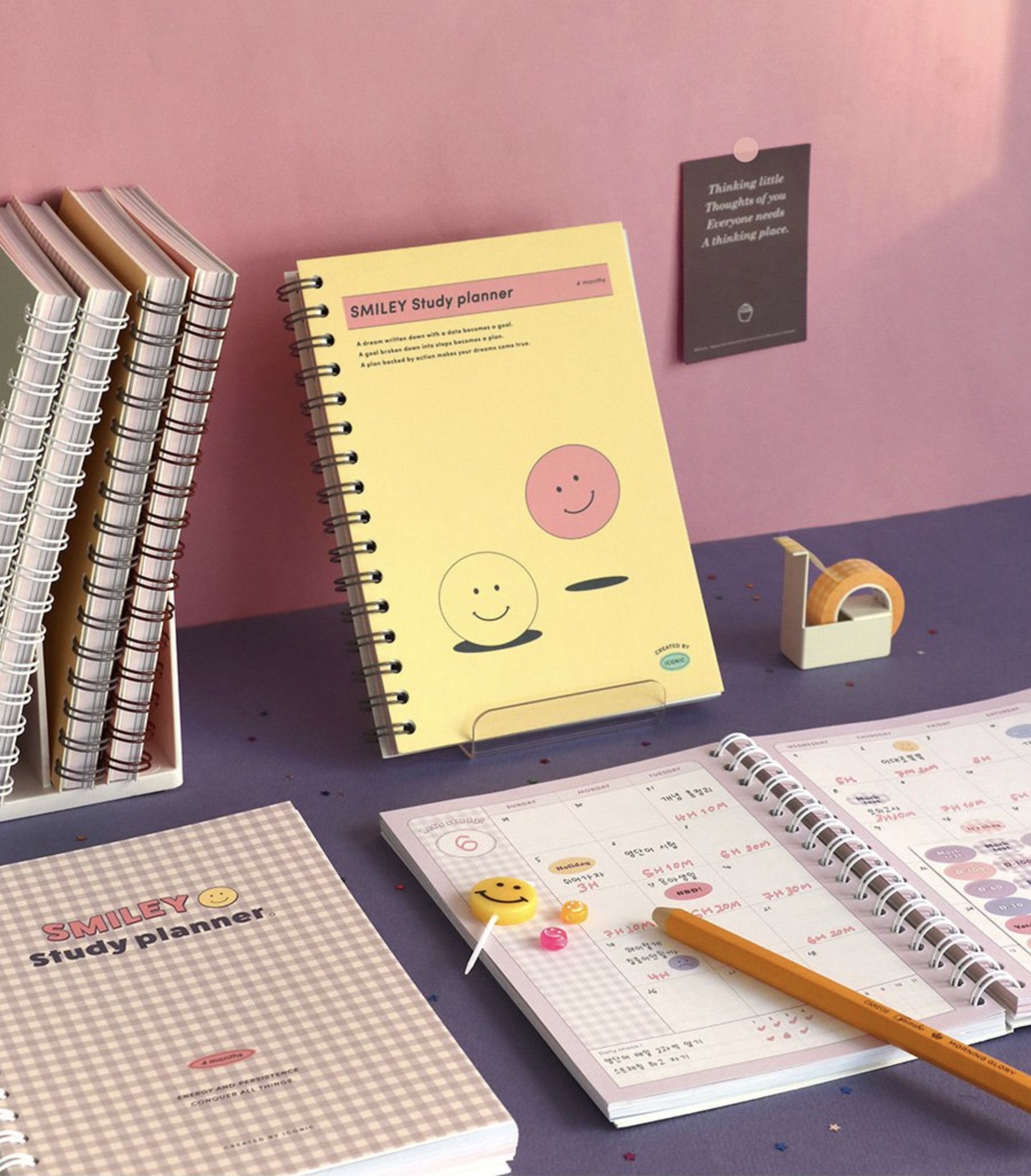 MochiThings: Smiley Quadrimester Study Planner