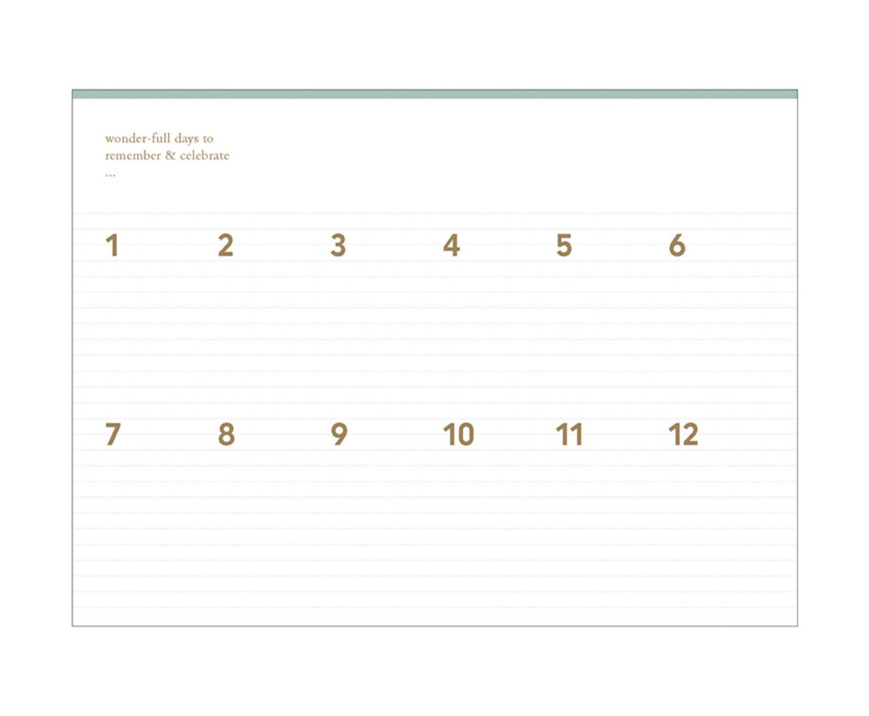 MochiThings: 2023 Wide Basic Desk Weekly Planner