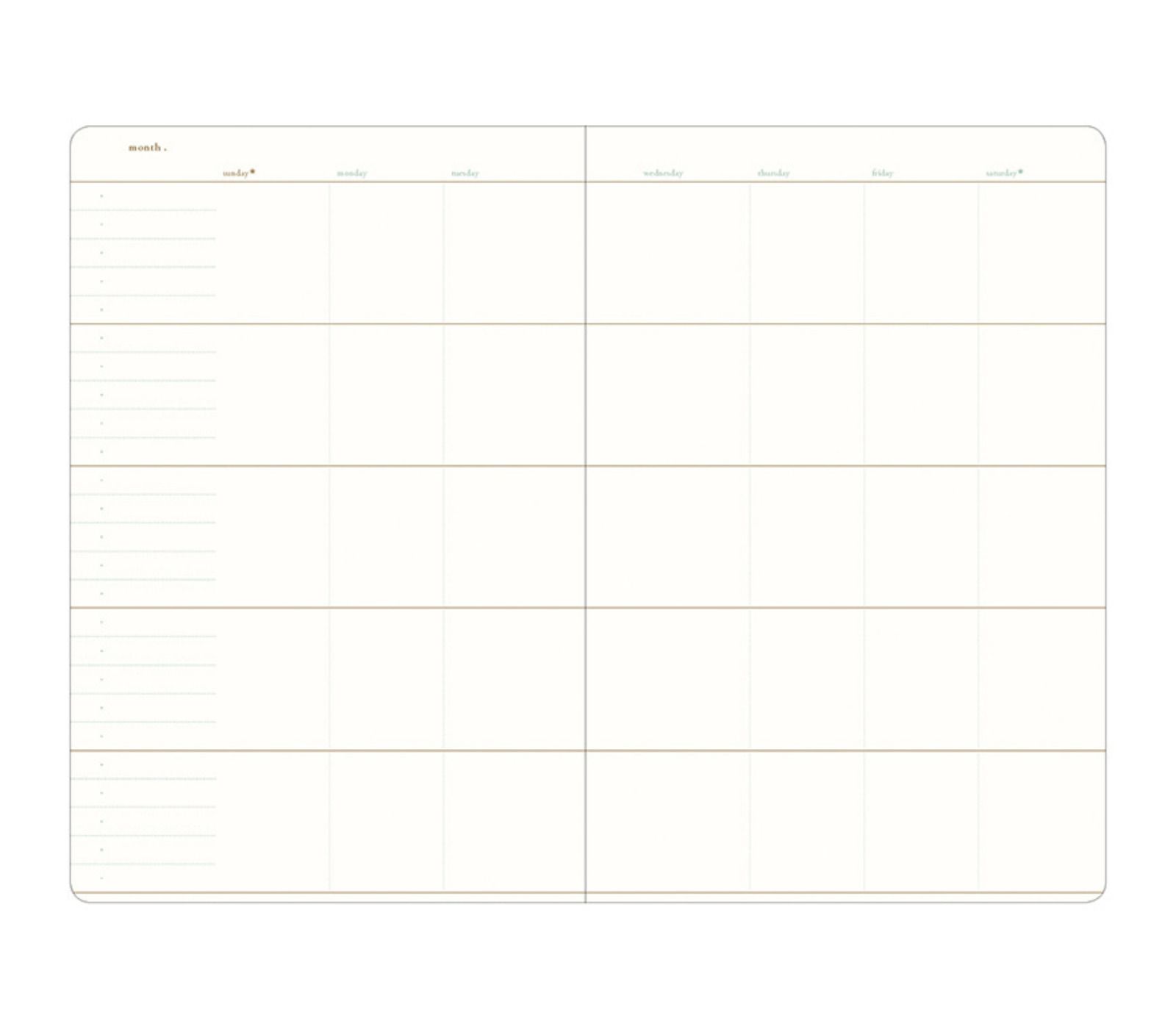 MochiThings: Small 6 Month Daily Manager Planner v4