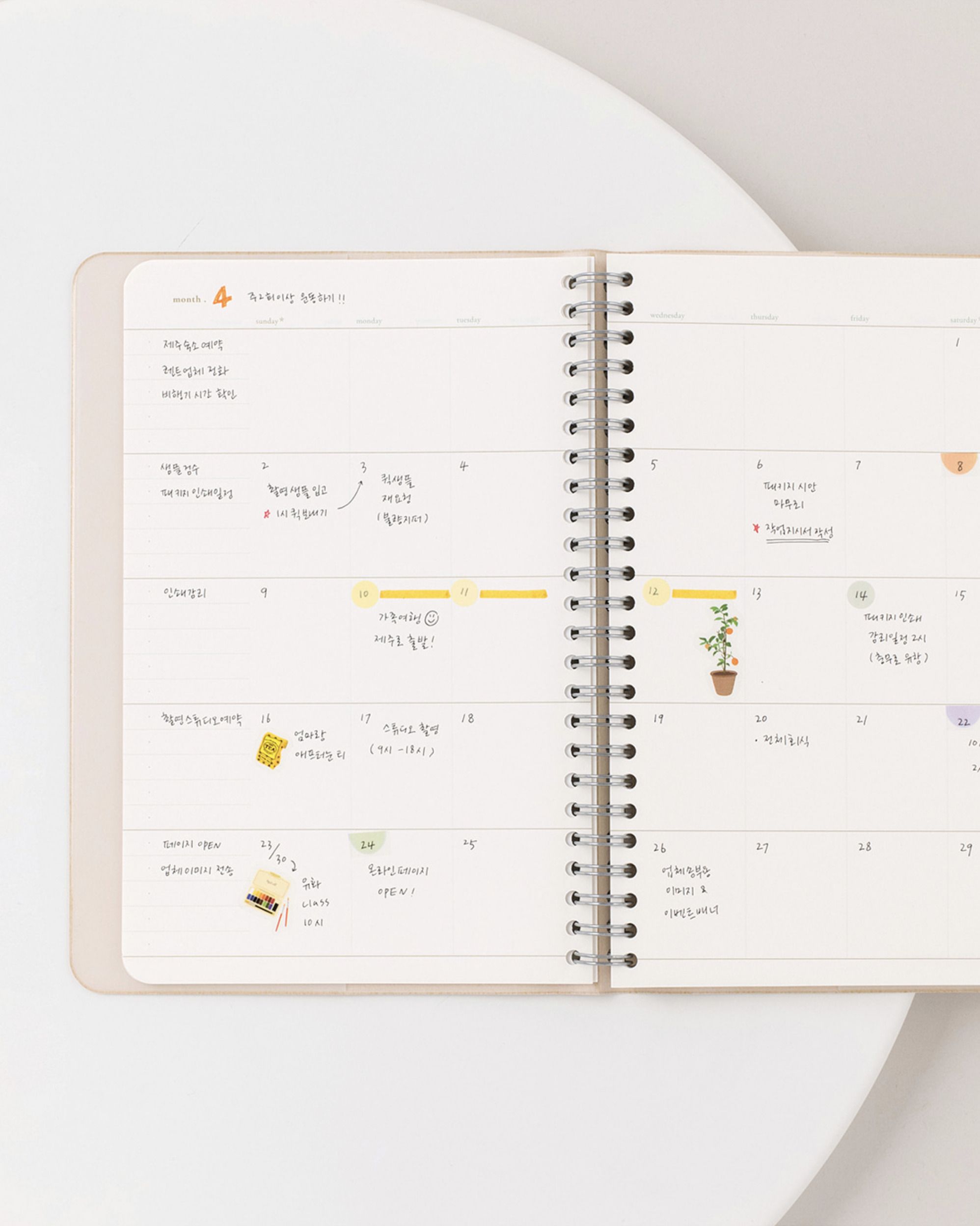 MochiThings: Small 6 Month Daily Manager Planner v4