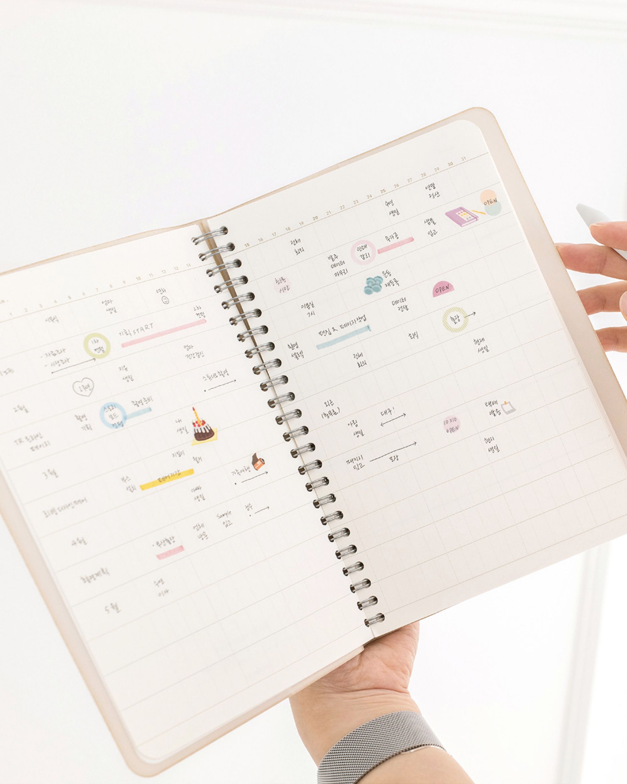 MochiThings: Small 6 Month Daily Manager Planner v4