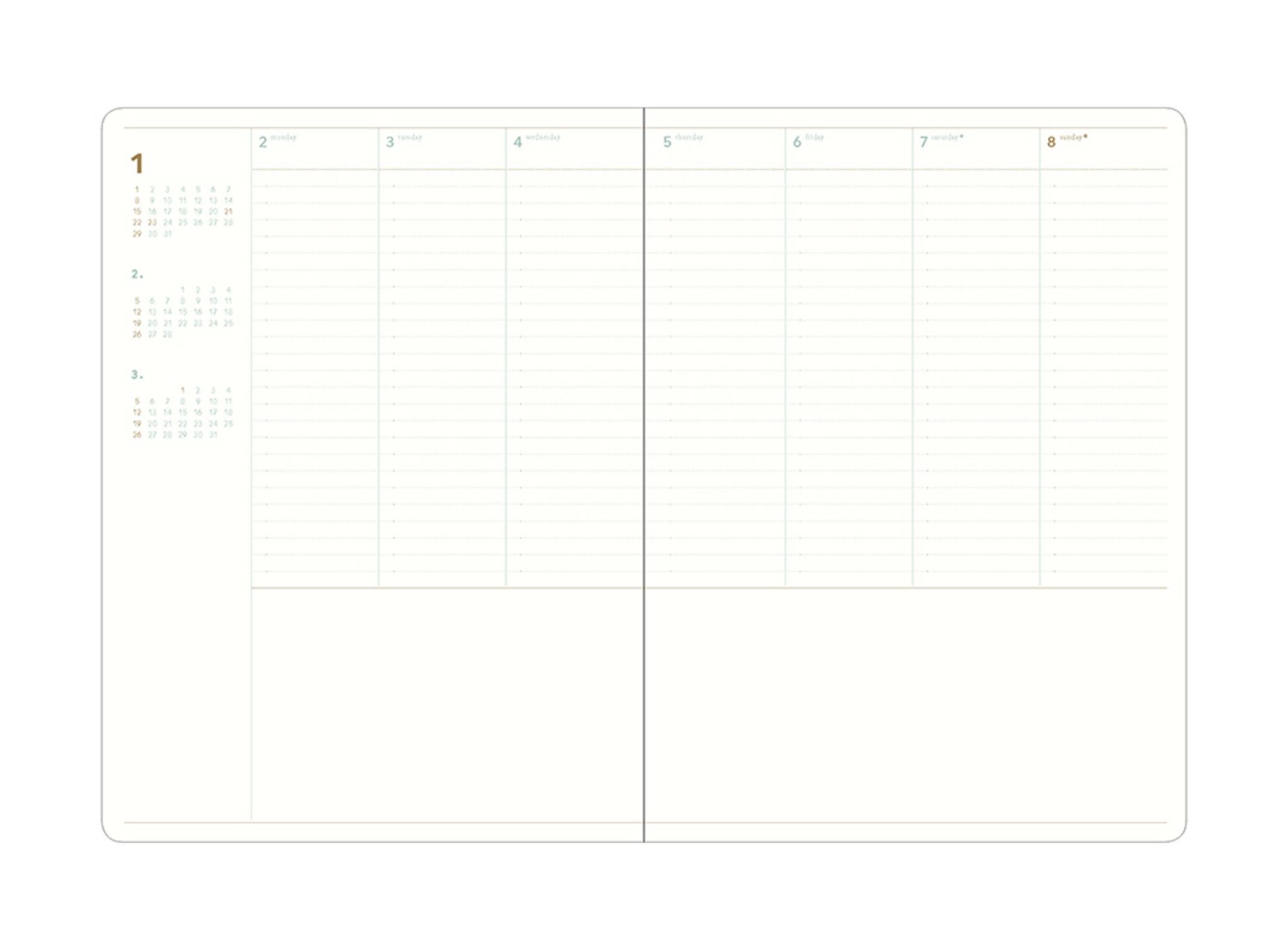 MochiThings: 2023 Large Slim & Wide Weekly Planner