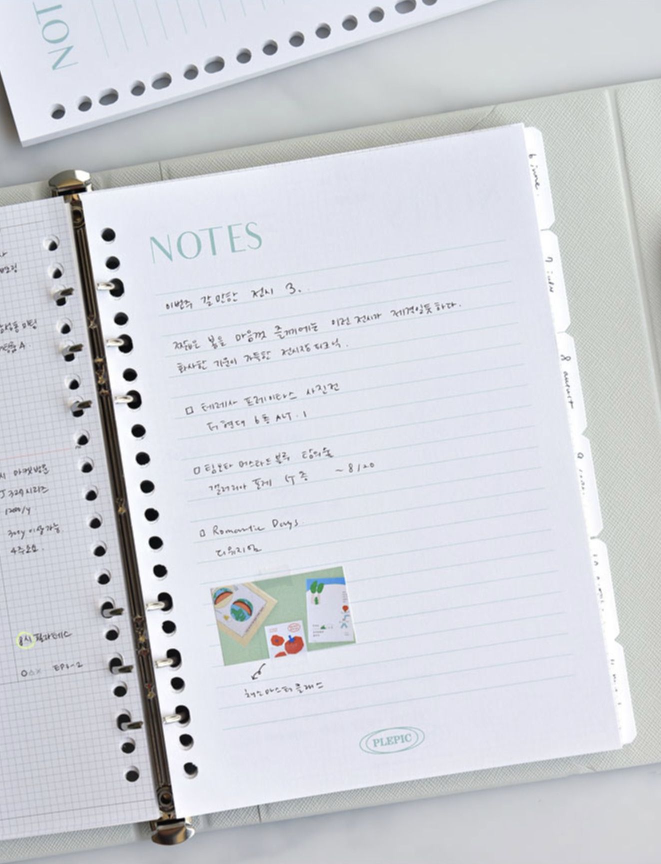 MochiThings: Fresh Color 6 Ring & 20 Ring A5 Note Refill