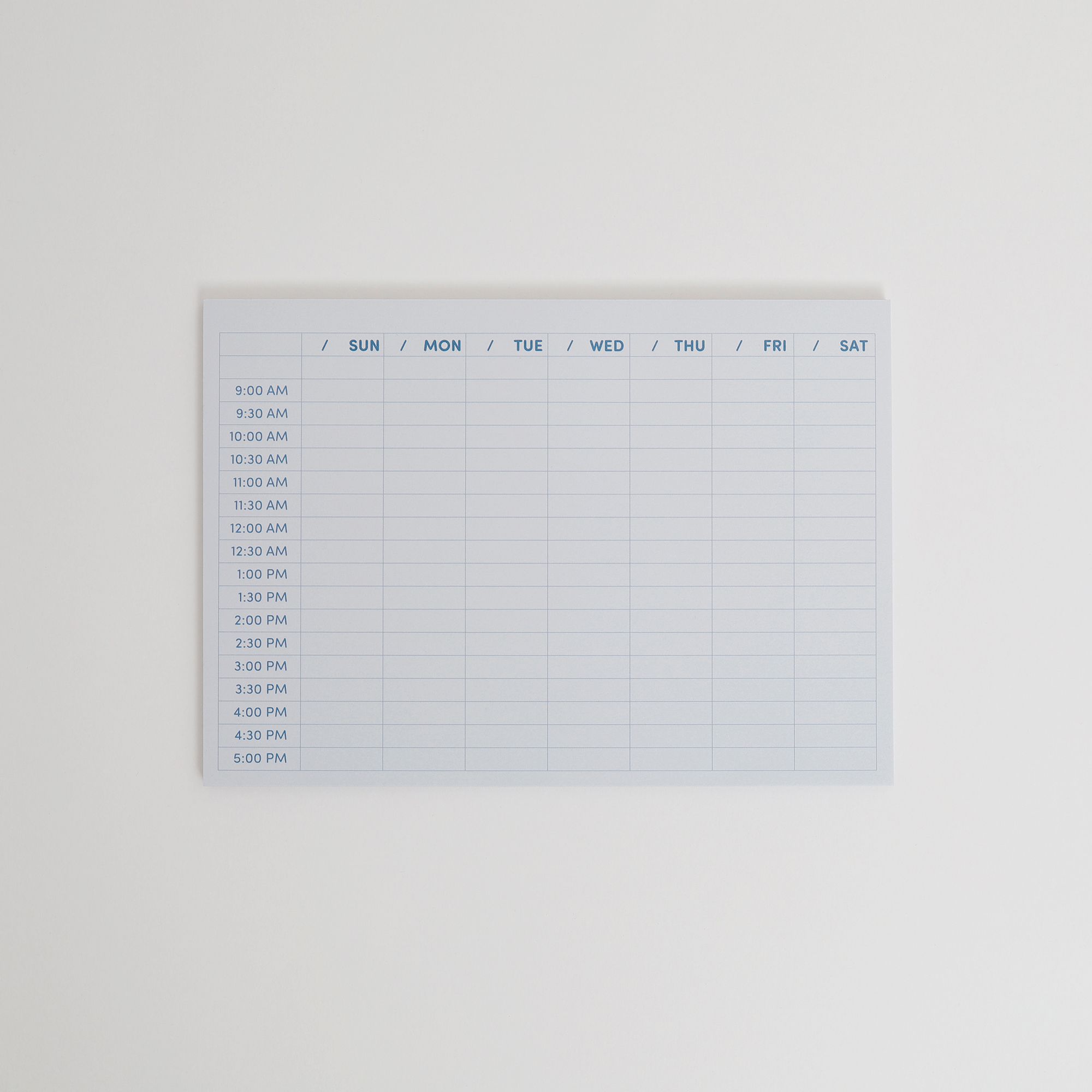 MochiThings: 9 to 5 Time Schedule Notepad