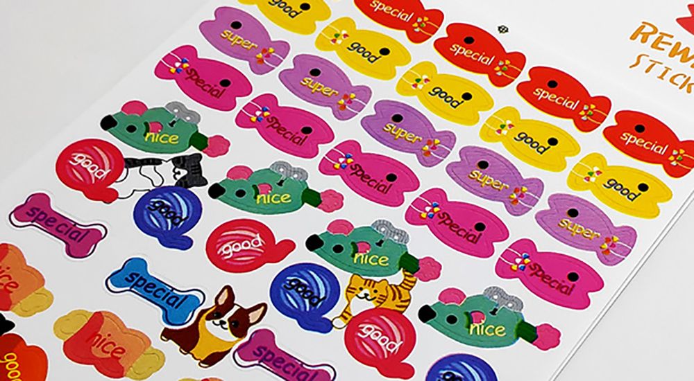 MochiThings: 4pcs Pet Toy Reward Paper Sticker Set