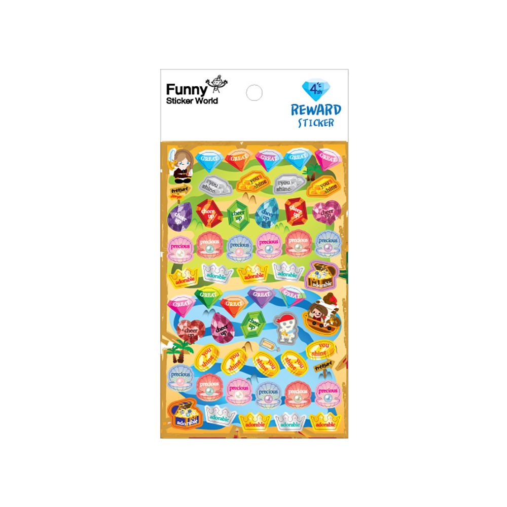 MochiThings: 7pcs Treasure Reward Paper Sticker Set