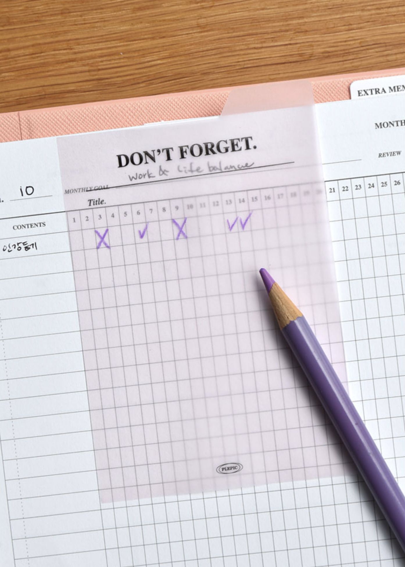 MochiThings: Large Tracing Index Sticky Note