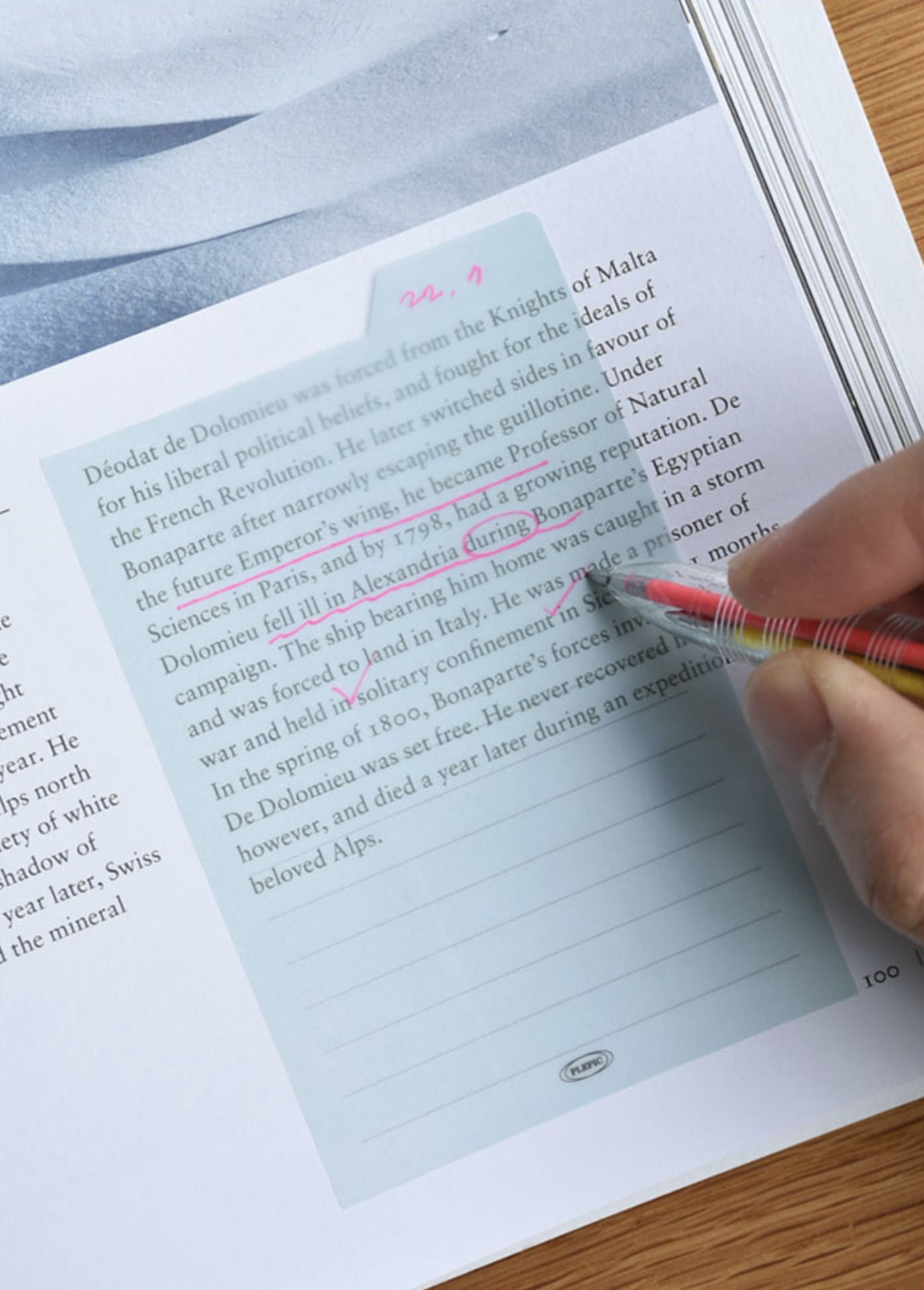 MochiThings: Large Tracing Index Sticky Note