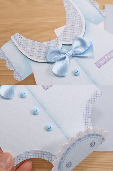 MochiThings: Blue Baby Ribbon Card