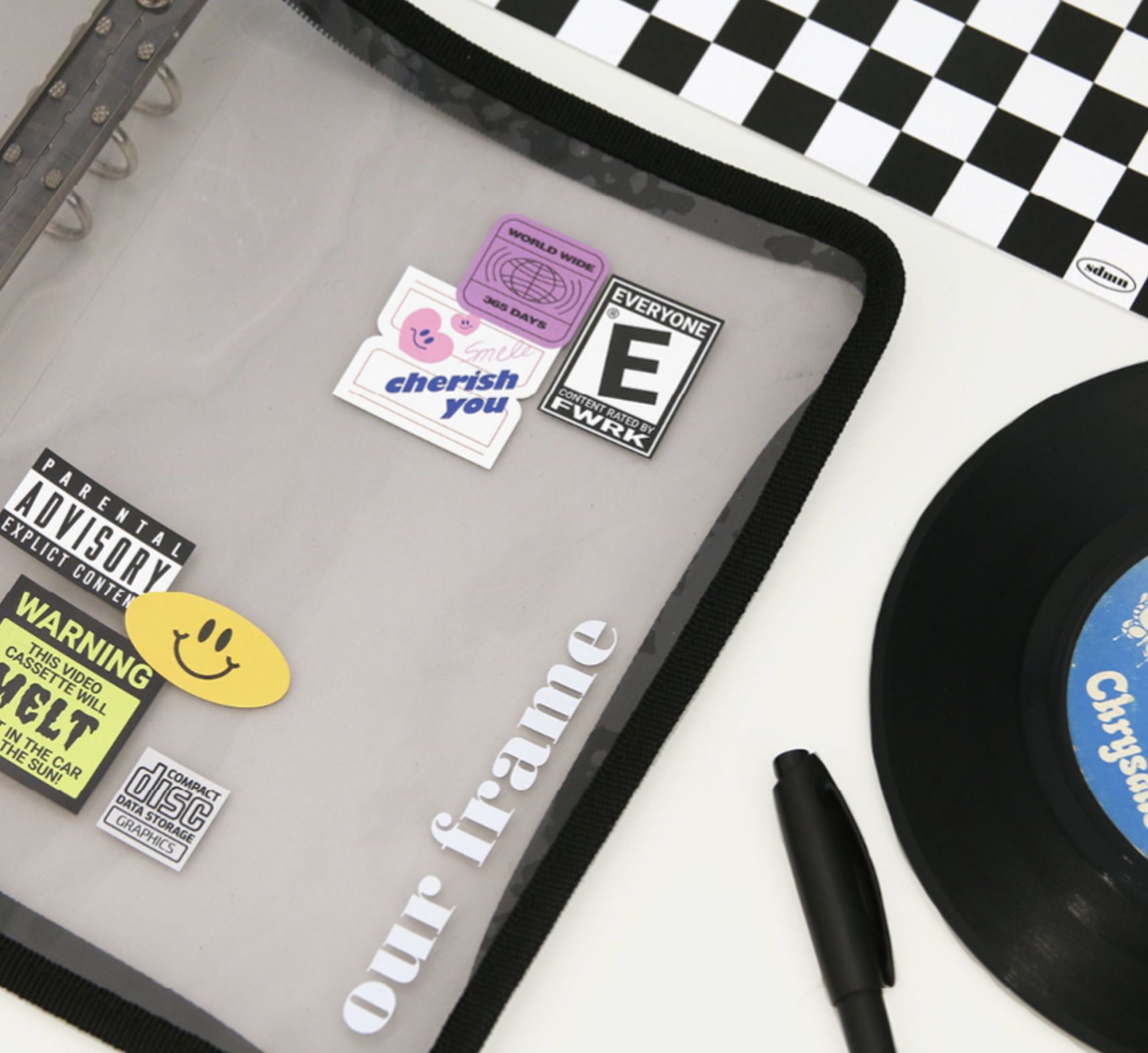 MochiThings: Our Frame 6 Ring A5 Zipper Binder