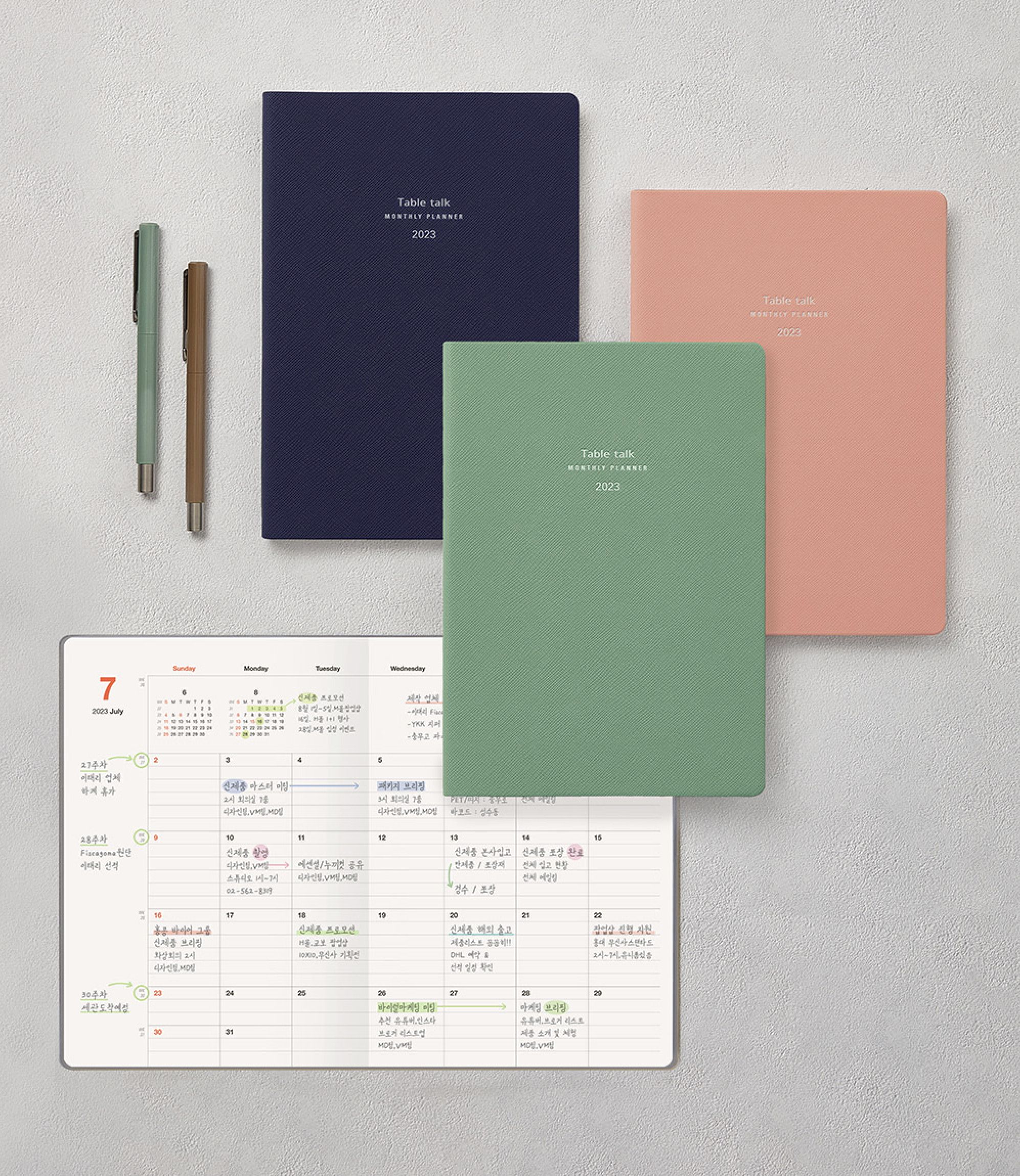 MochiThings: 2023 Table Talk A5 Monthly Planner
