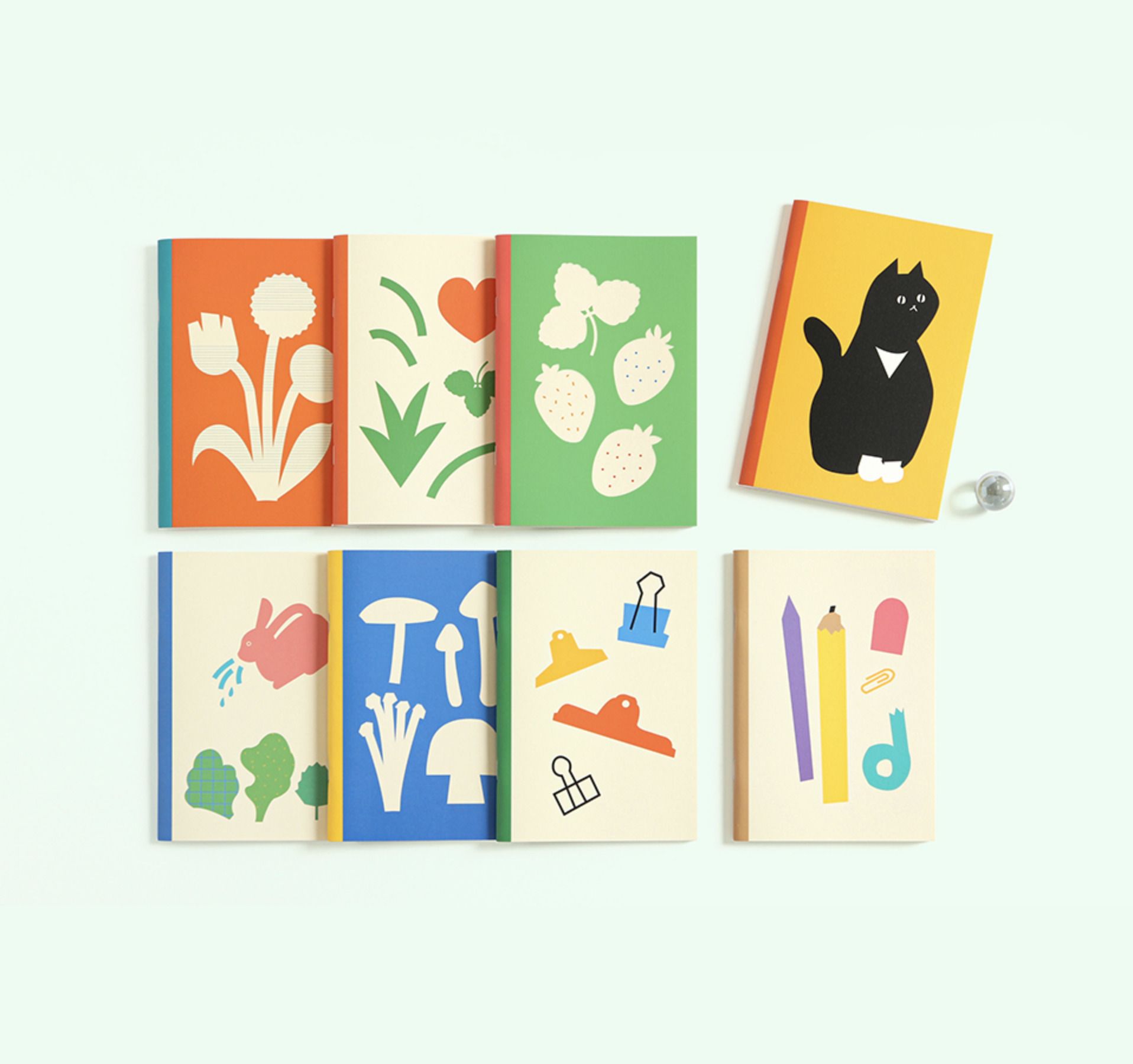MochiThings: Garden Illustration Plain Notebook
