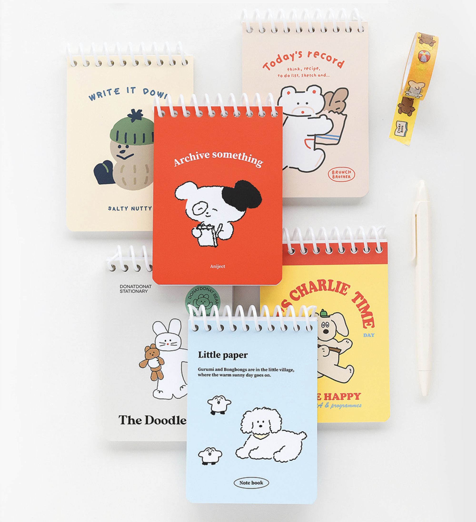 MochiThings: Brunch Brother Spiral Lined Notebook