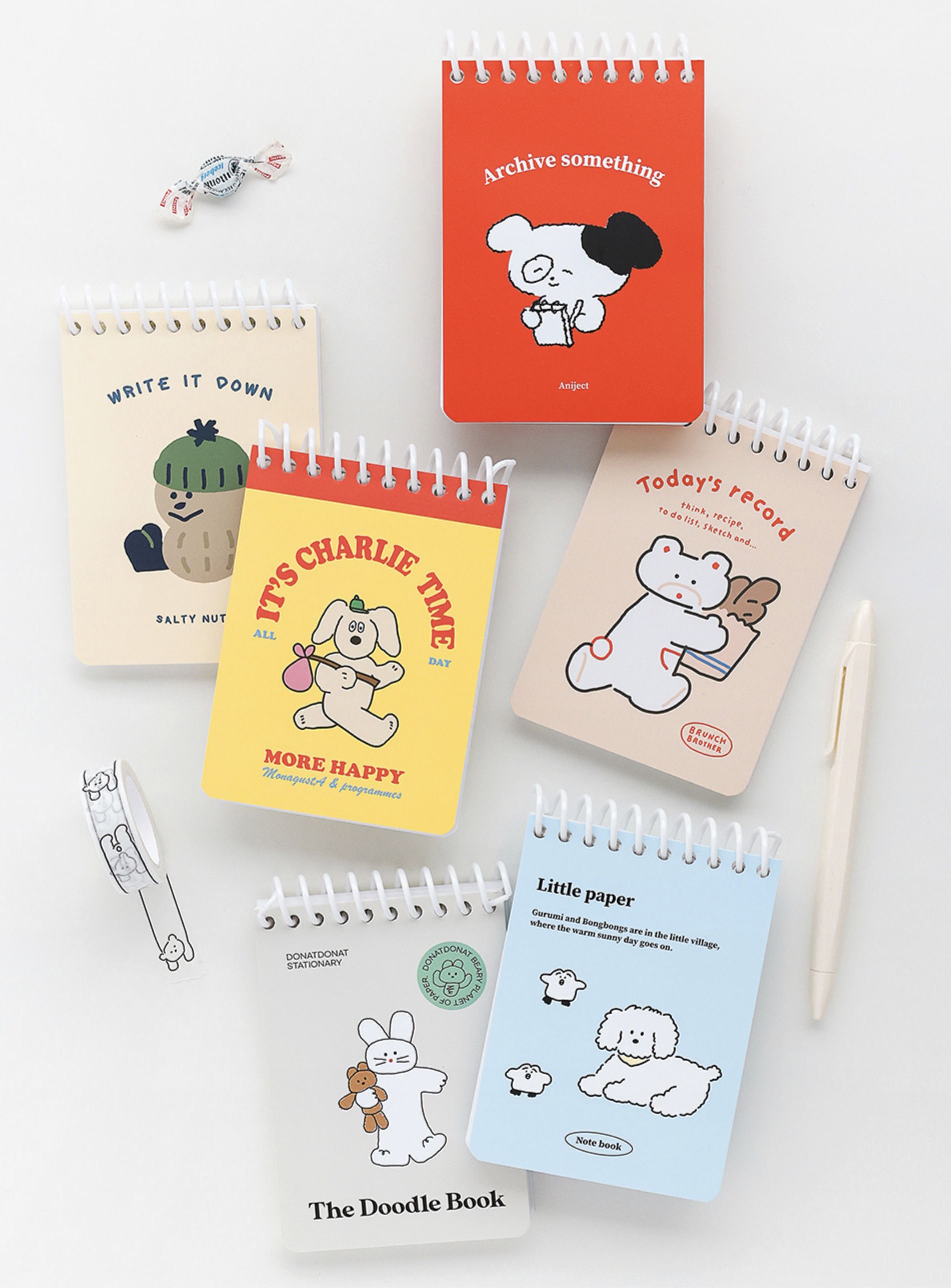 MochiThings: Brunch Brother Spiral Lined Notebook