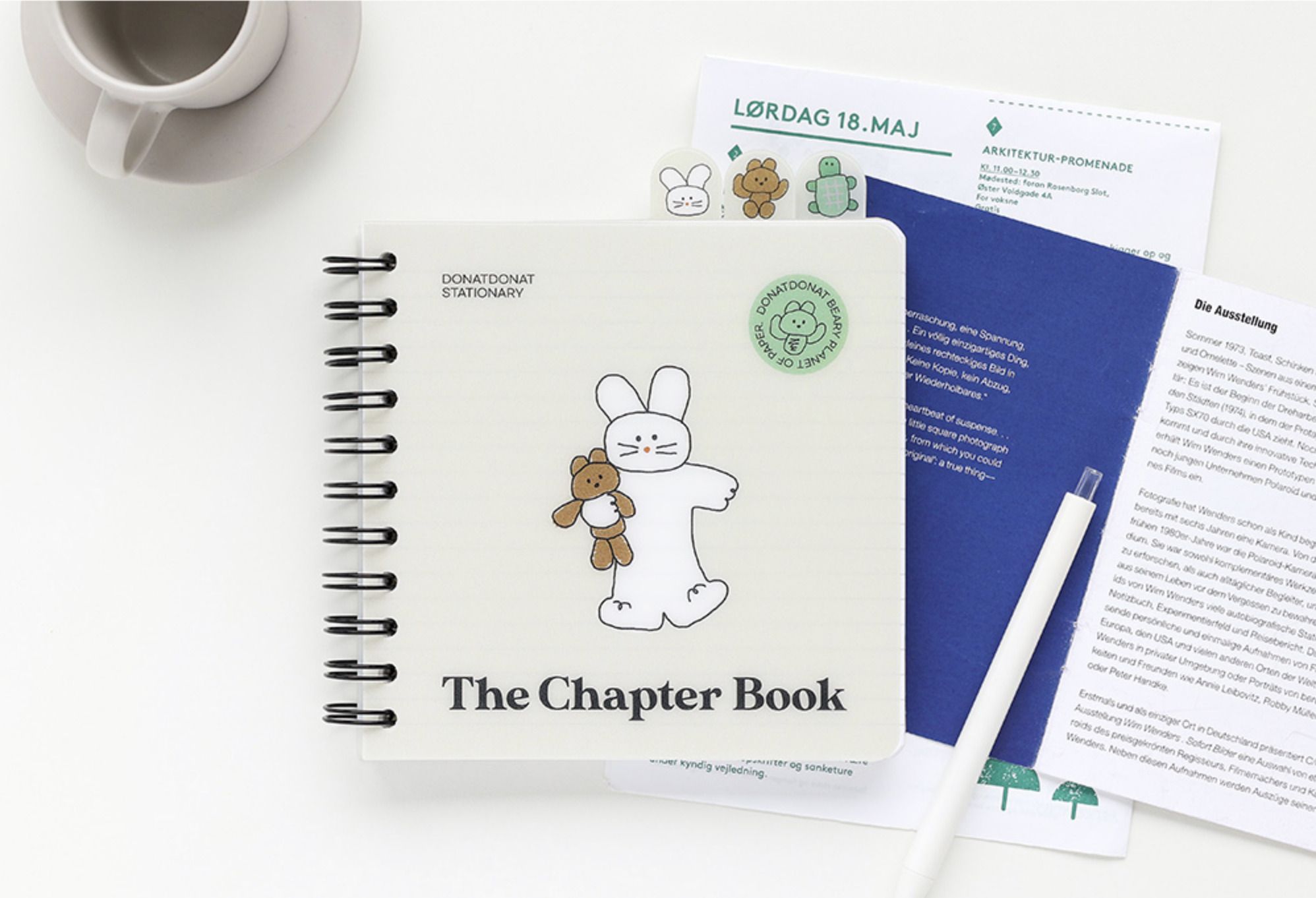 MochiThings: Brunch Brother Square Index Lined Notebook