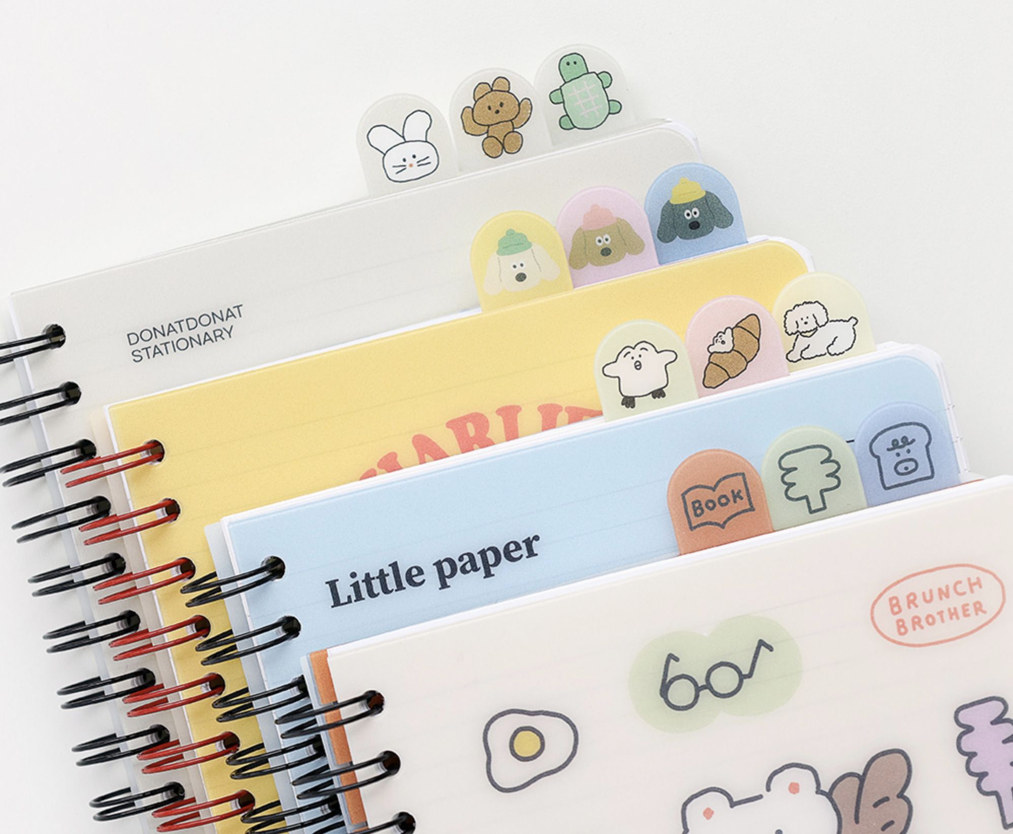 MochiThings: Brunch Brother Square Index Lined Notebook