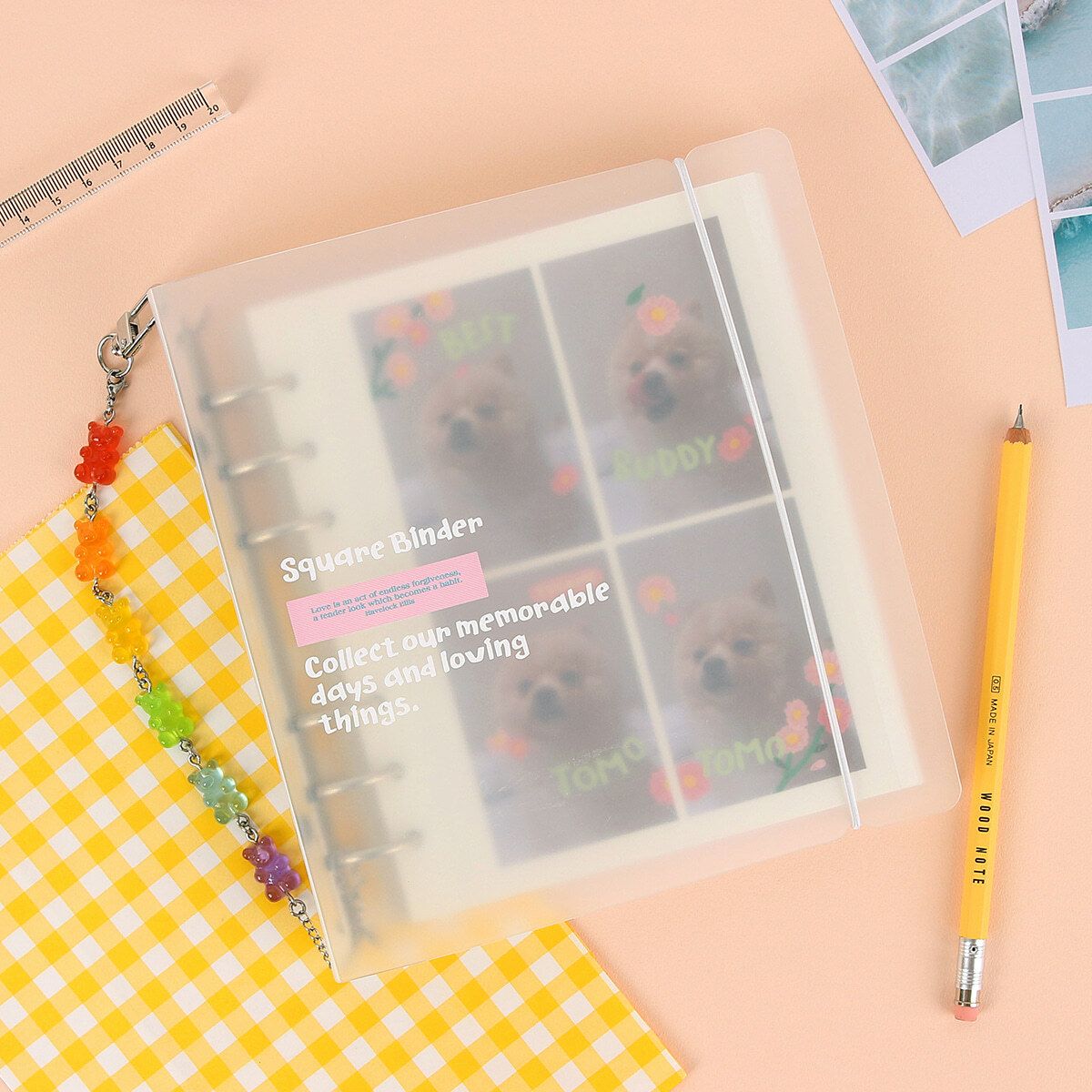 MochiThings: Colorful 6 Ring A6 Wide Binder