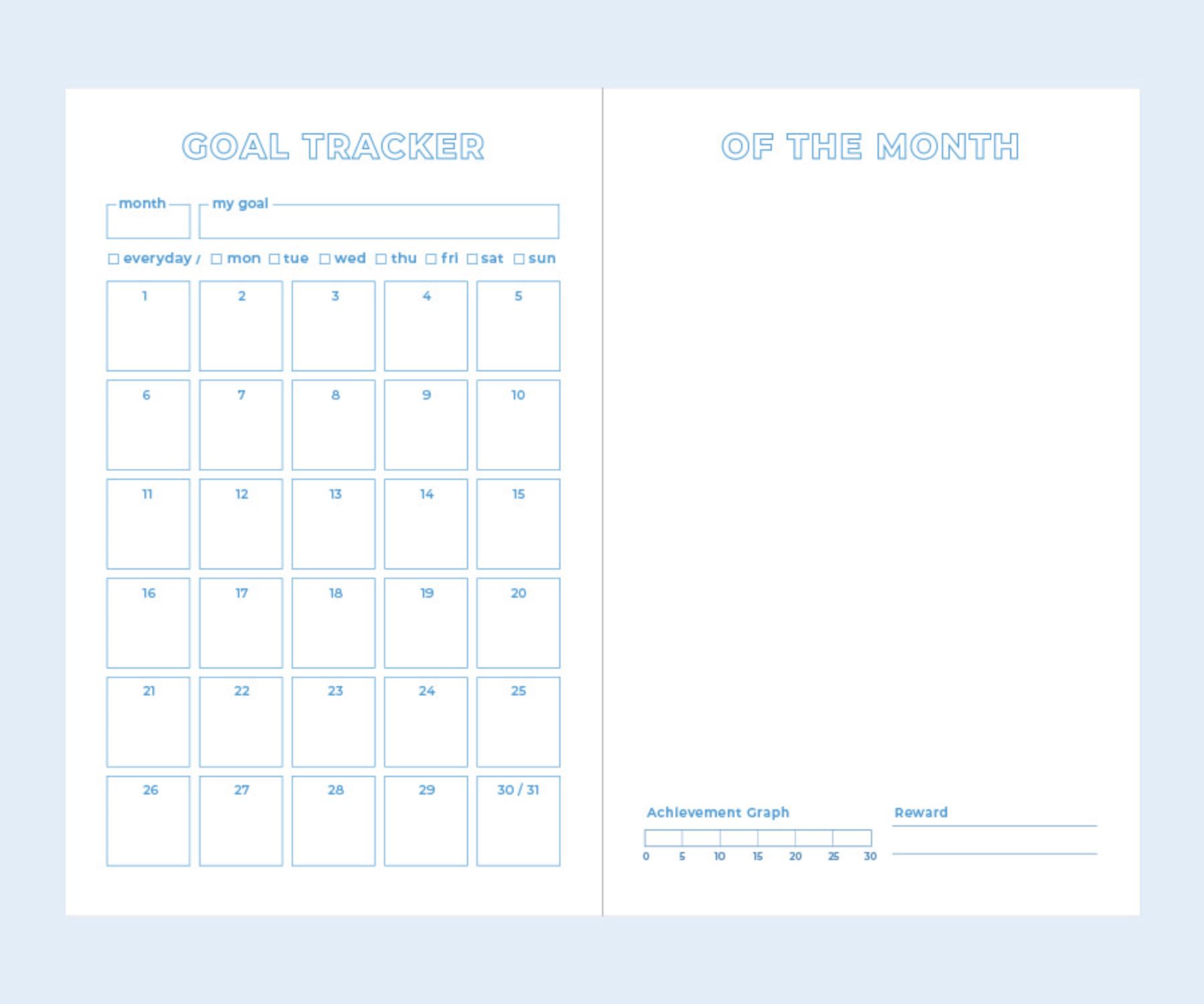 MochiThings: Goal Tracker Diary Planner