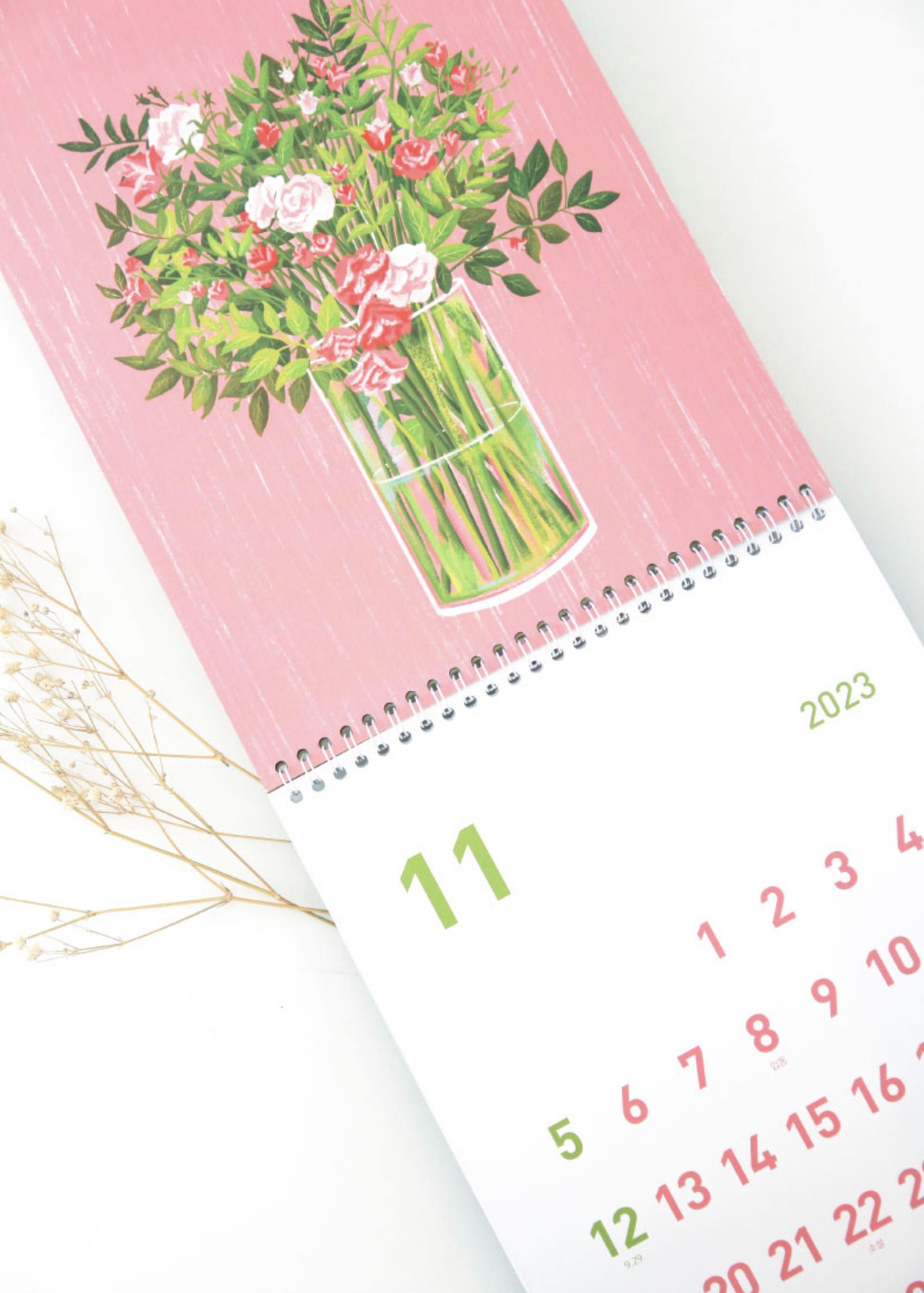 MochiThings: 2023 Vintage Flower Wall Calendar