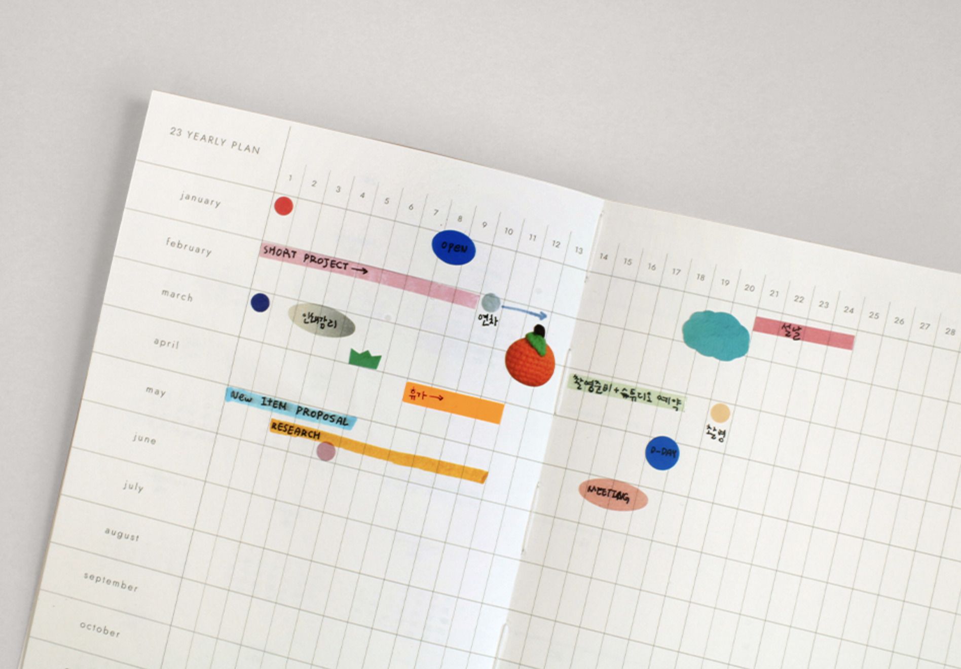 MochiThings: 2023 Opening Sequence Weekly Planner