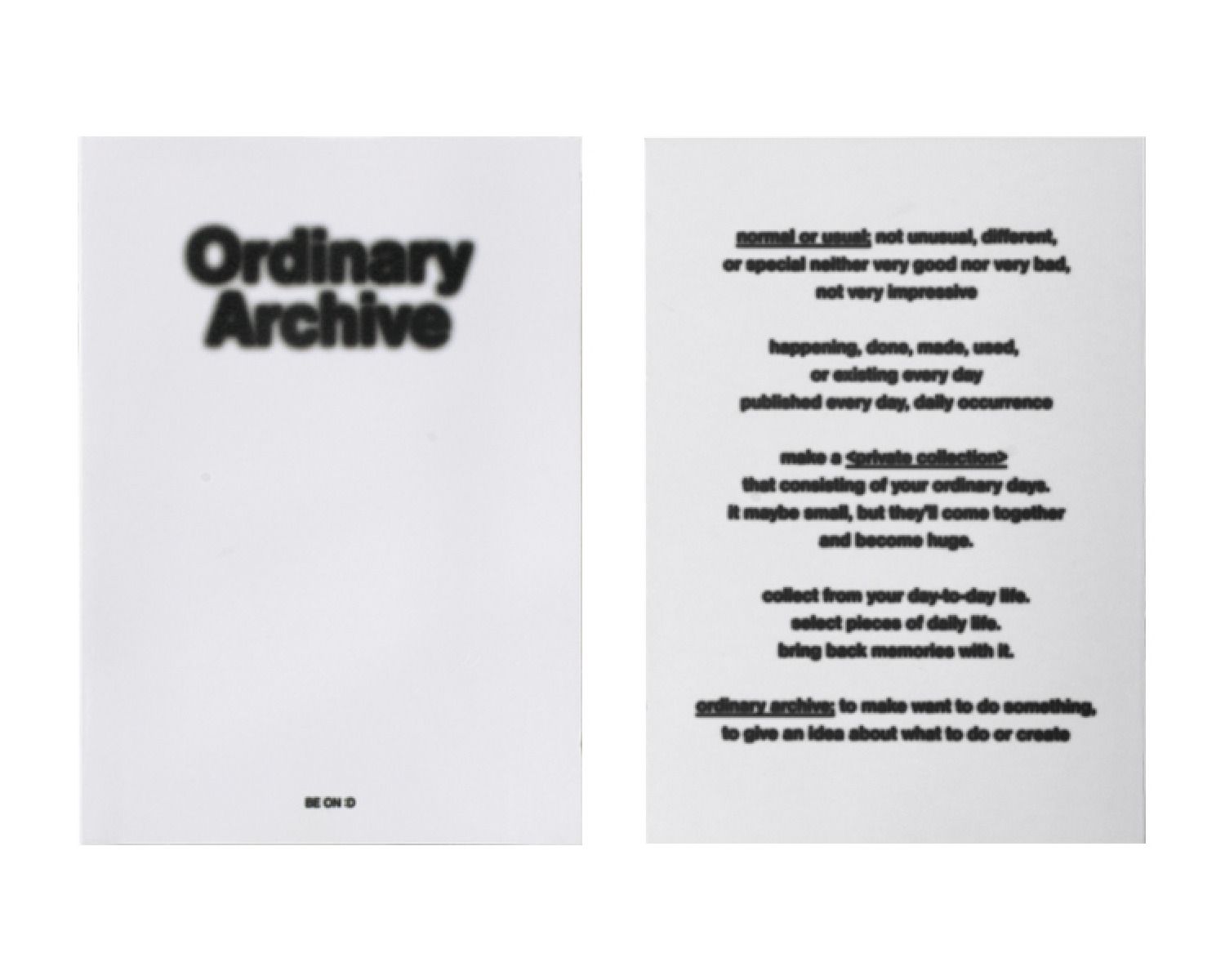 MochiThings: 2023 Ordinary Archive Weekly Planner