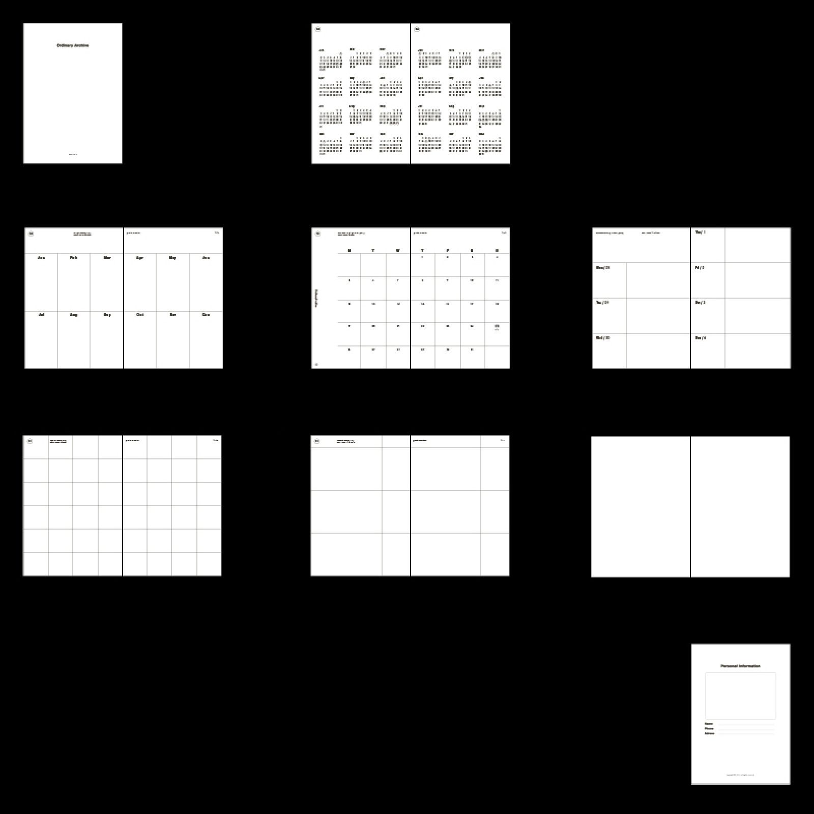 MochiThings: 2023 Ordinary Archive Weekly Planner