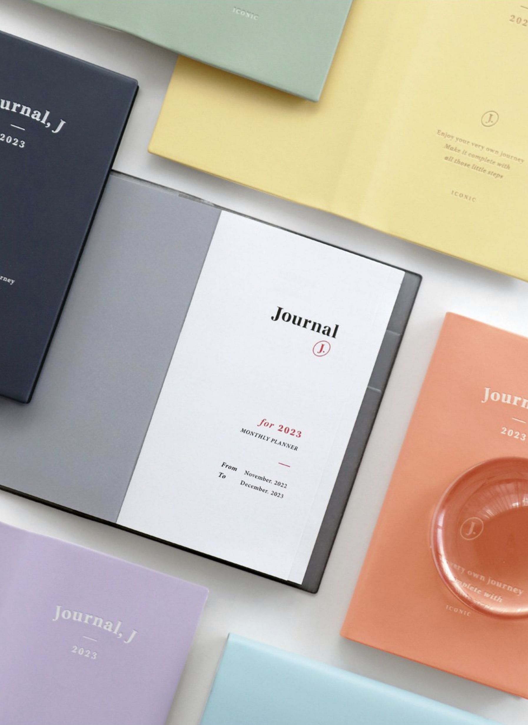 MochiThings: 2023 Slim Journal J Monthly Planner