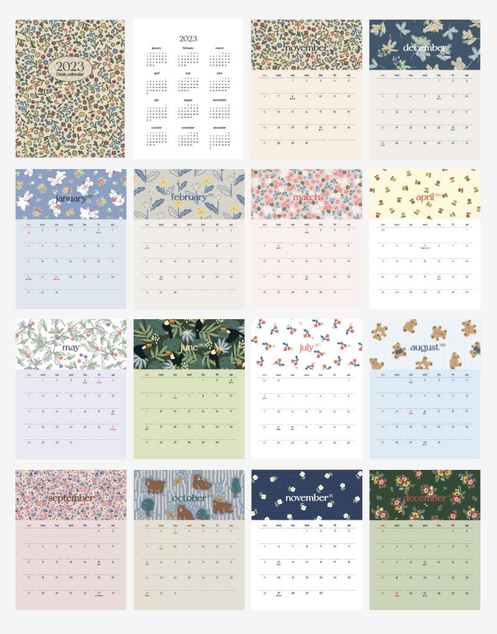 MochiThings: 2023 Dailylike Desk Calendar