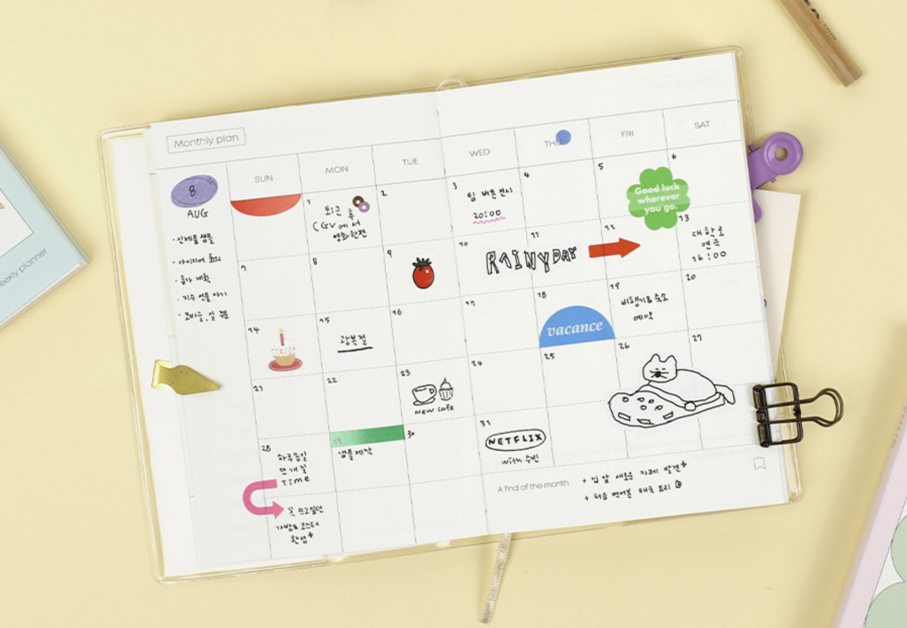 MochiThings: Find Your Weekly Planner