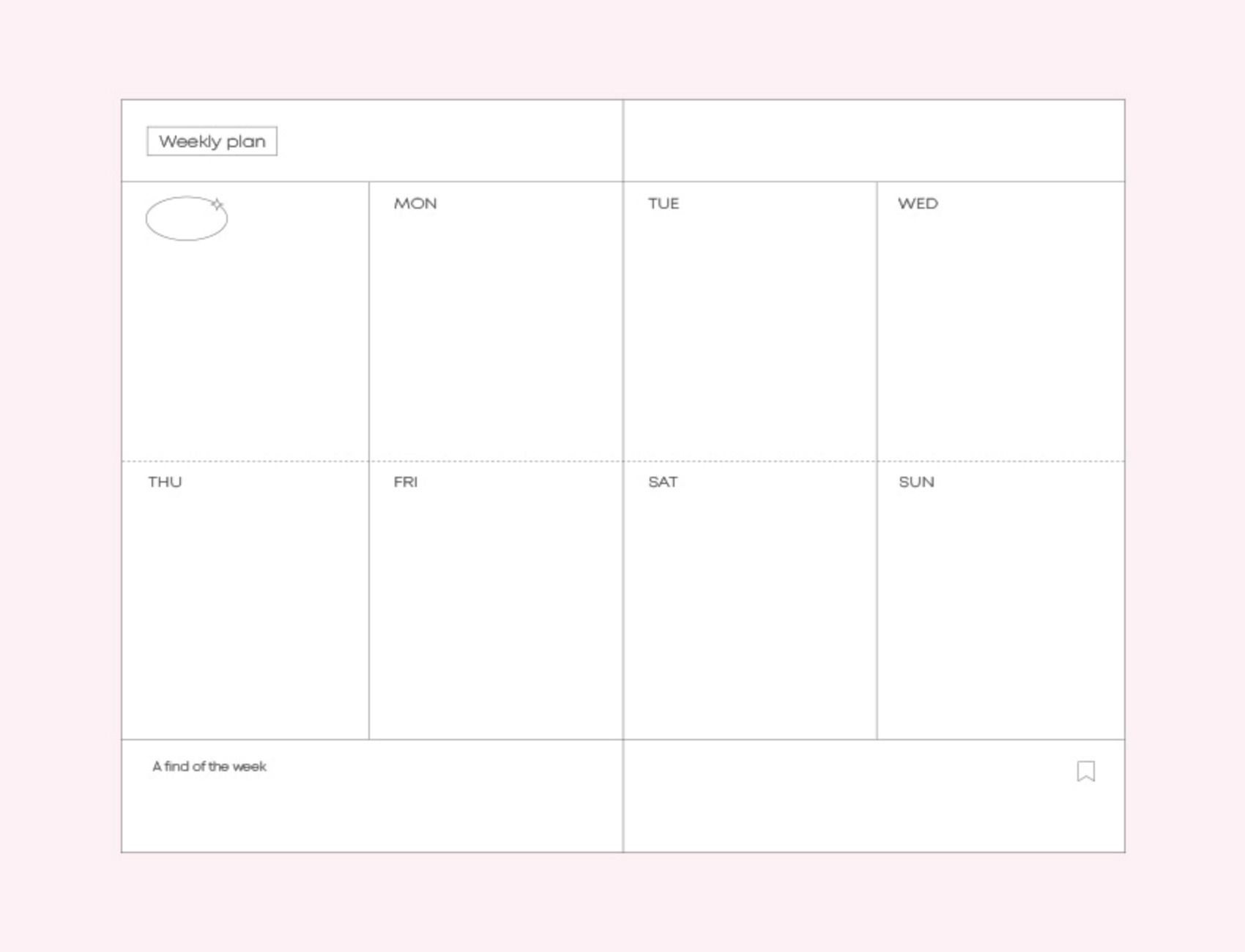 MochiThings: Find Your Weekly Planner