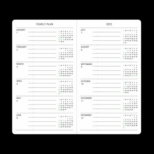 MochiThings: 2023 Plan Book S Weekly Planner