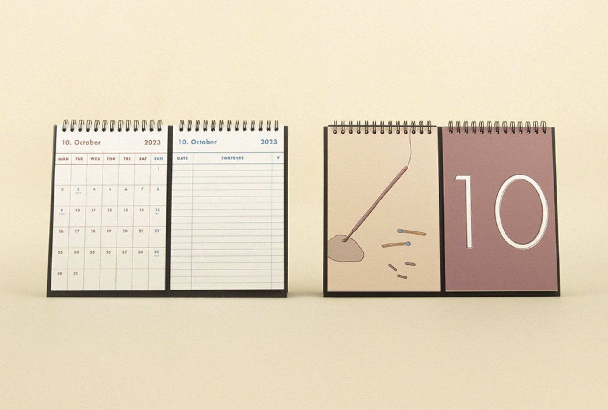 MochiThings: 2023 Dual Desk Checklist Calendar