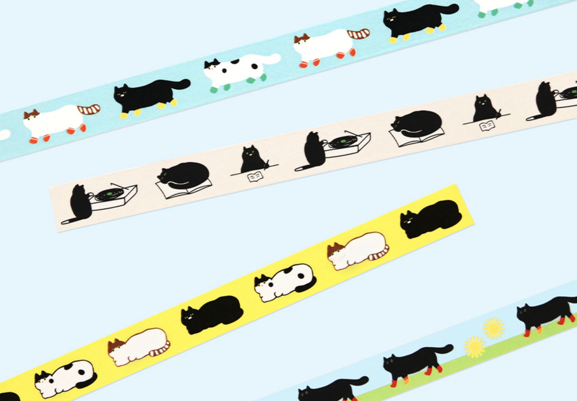 MochiThings: Cat Illustration Masking Tape