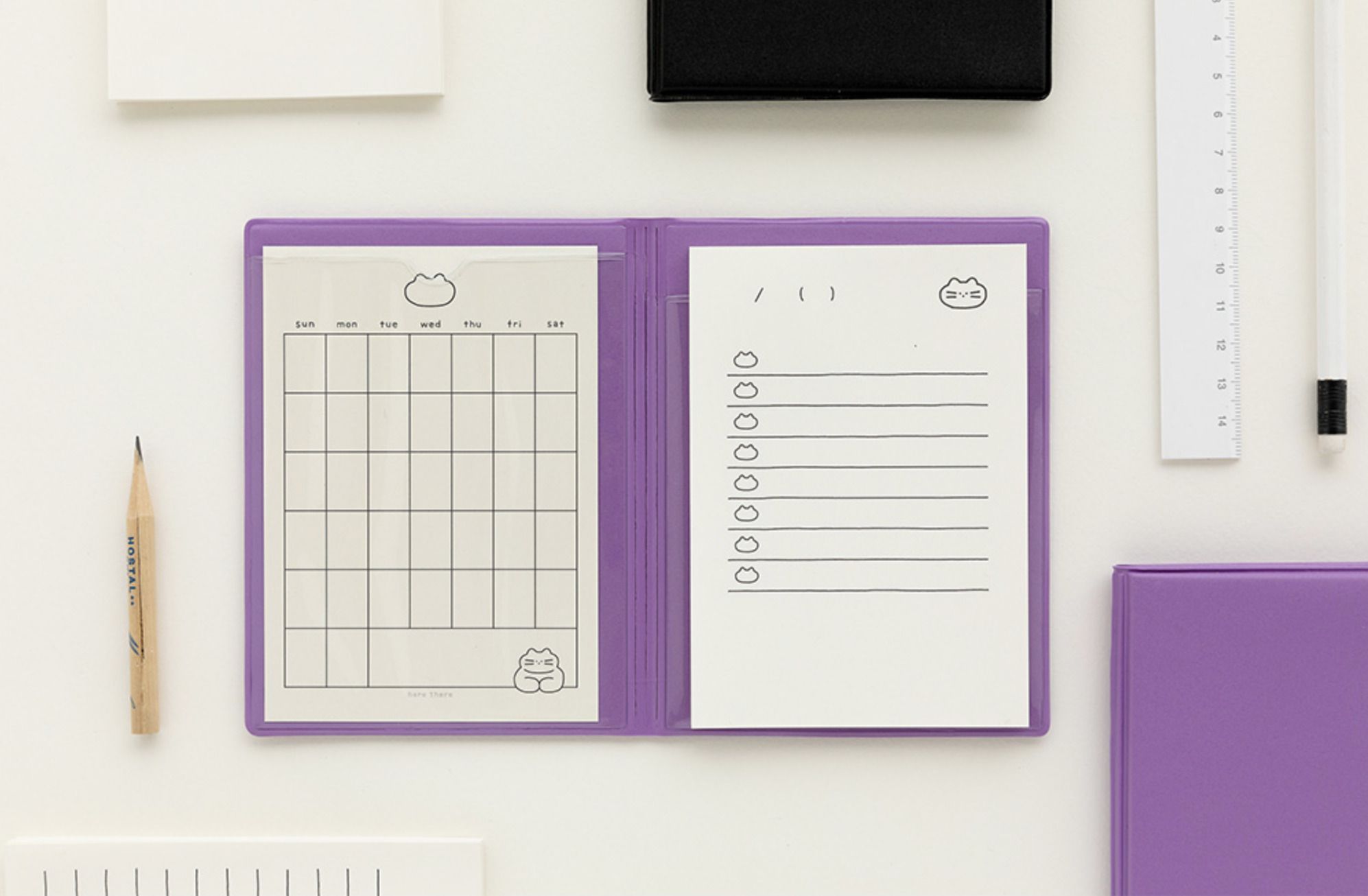 MochiThings: Mini Cat Notepad Organizer