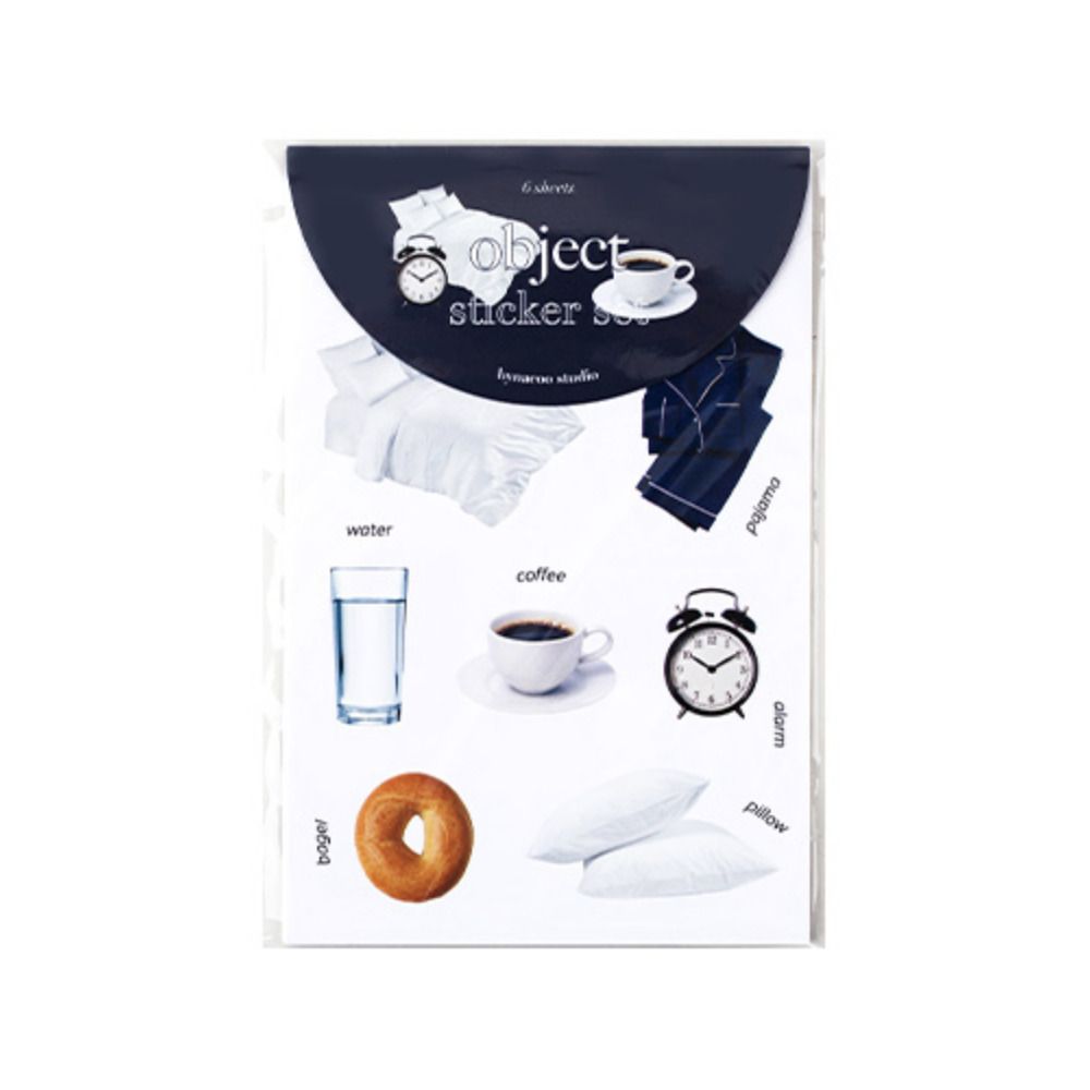 MochiThings: 6pcs Retro Object Sticker Set