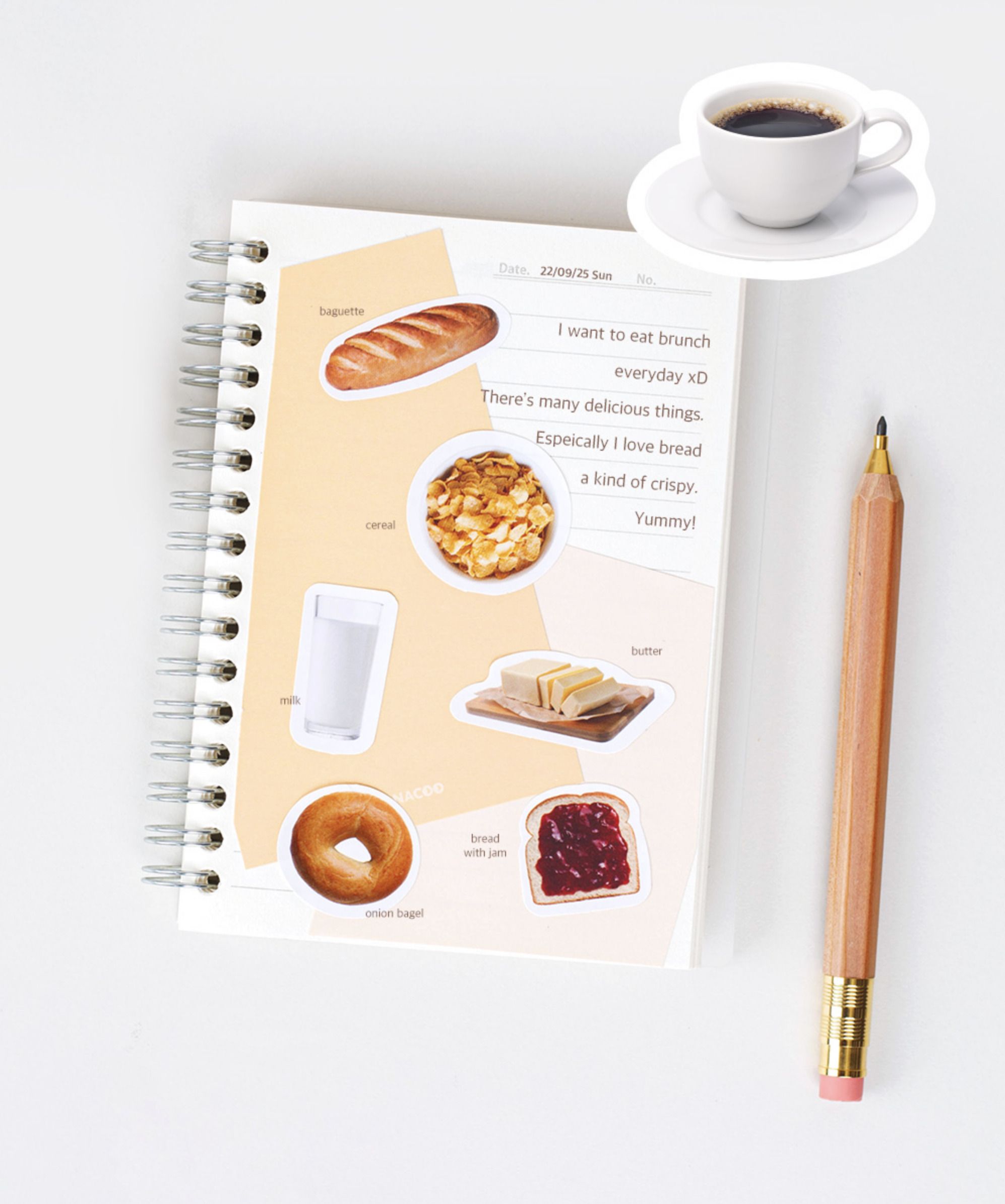 MochiThings: 6pcs Retro Object Sticker Set