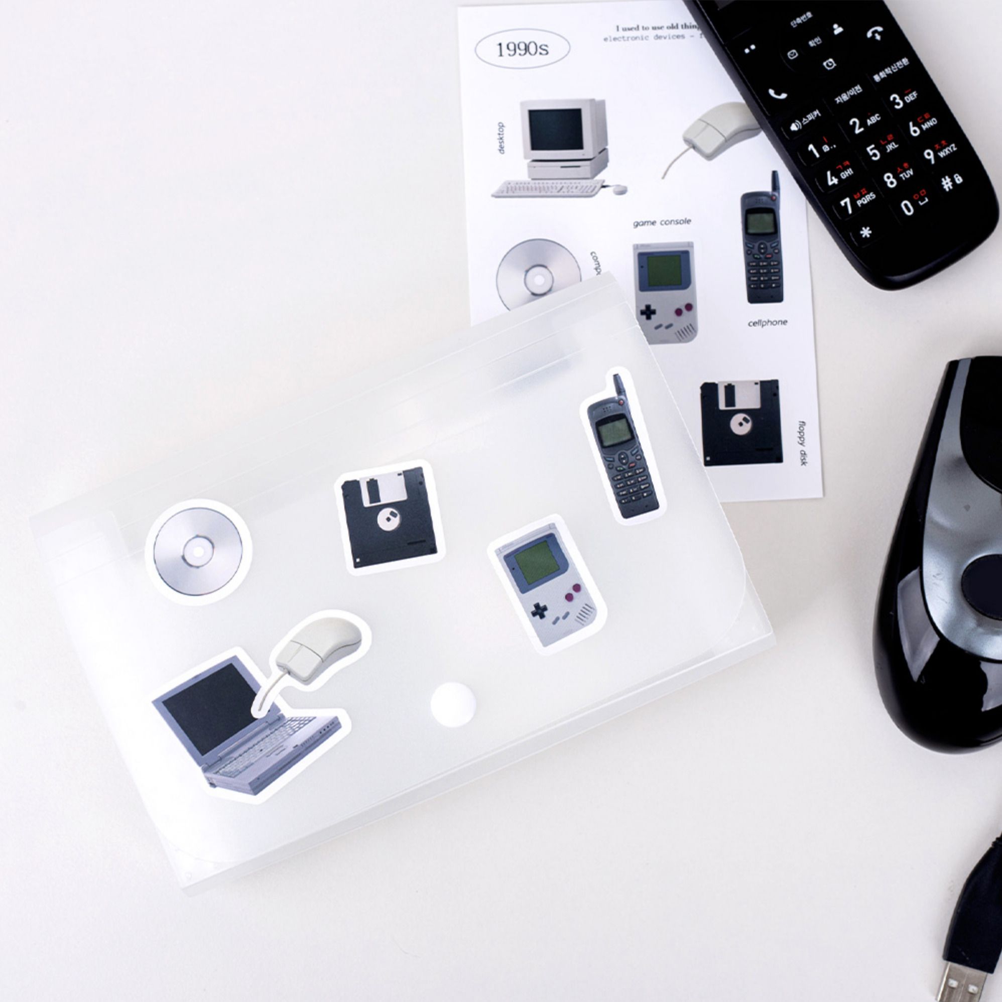 MochiThings: 6pcs Retro Object Sticker Set